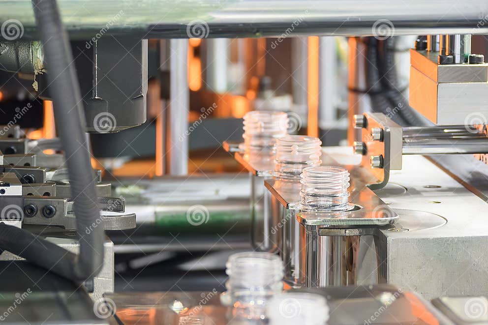 The Preform Shape between Operation of Plastic Bottle Blowing Machine Stock Image - Image of ...