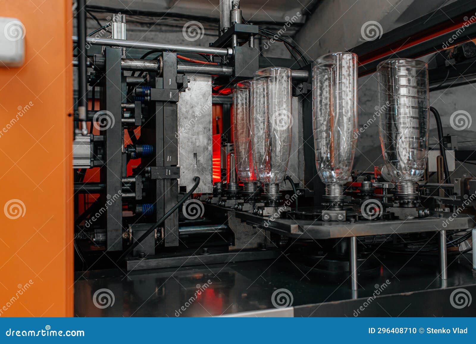 The Preform Shape of PET Bottle in the Blowing Mold Machine. the ...