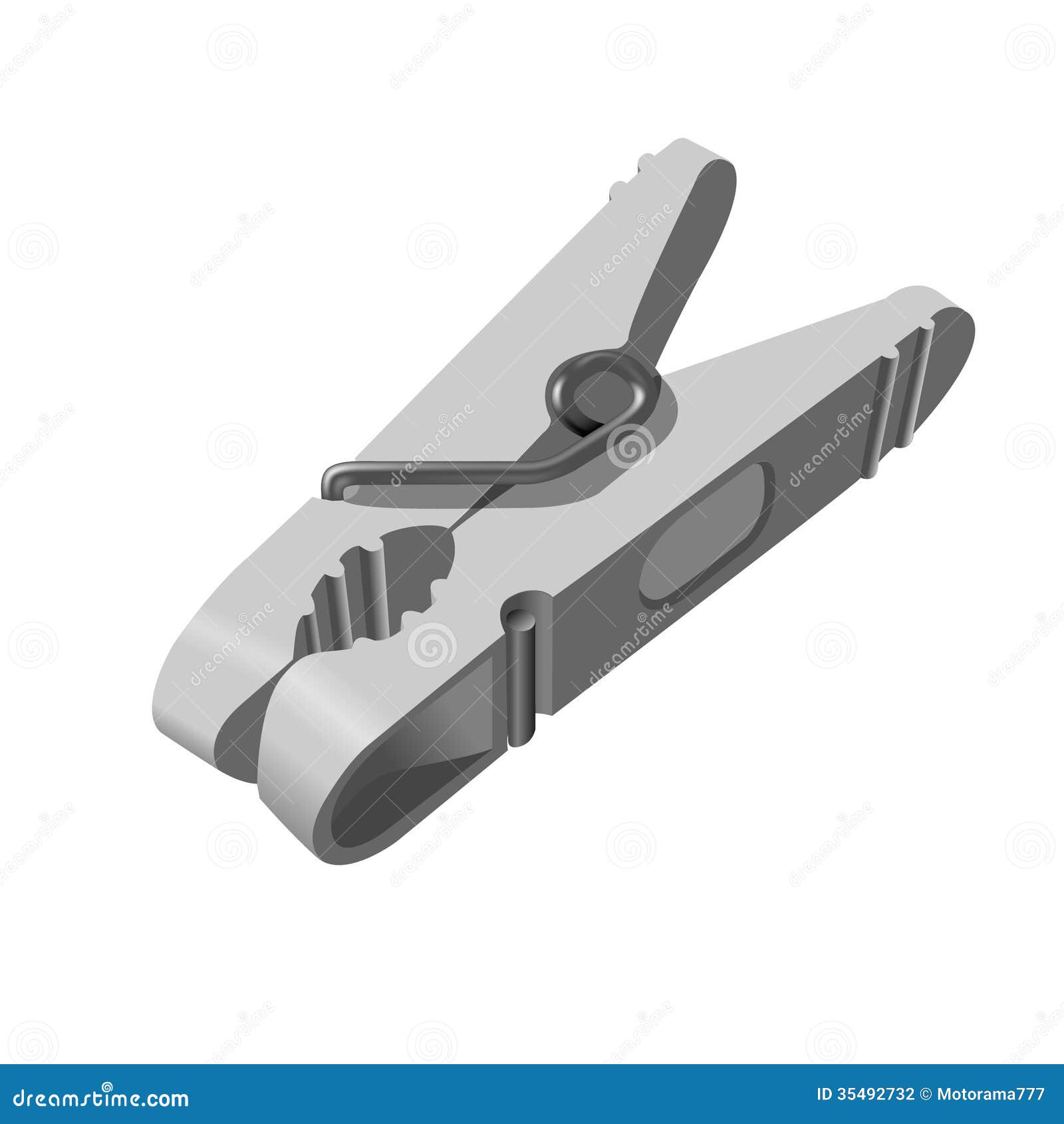 Pregador De Roupa Isolado No Fundo Branco Ilustração do Vetor ...