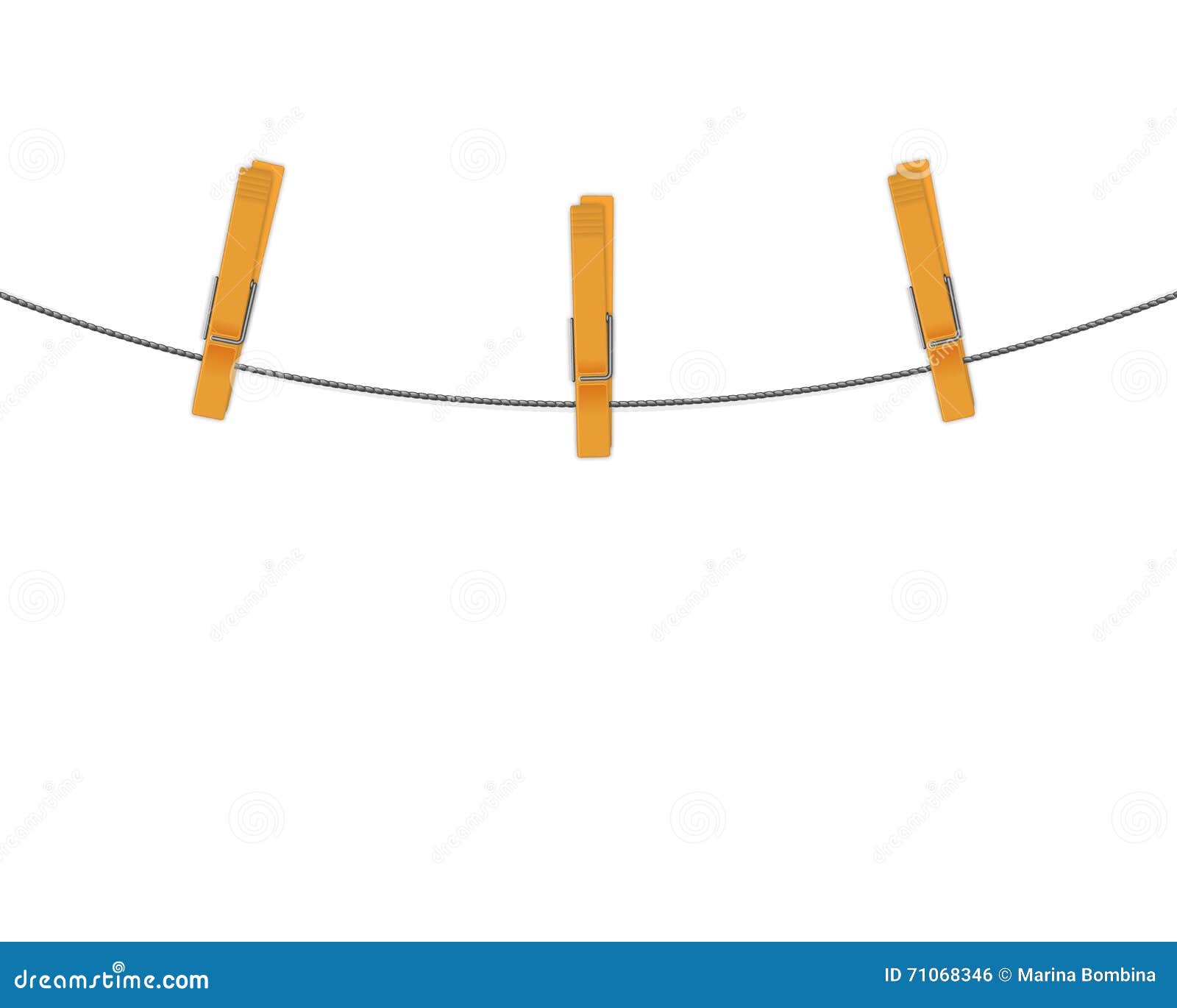 Pregadores De Roupa No Vetor Da Corda Ilustração do Vetor - Ilustração ...