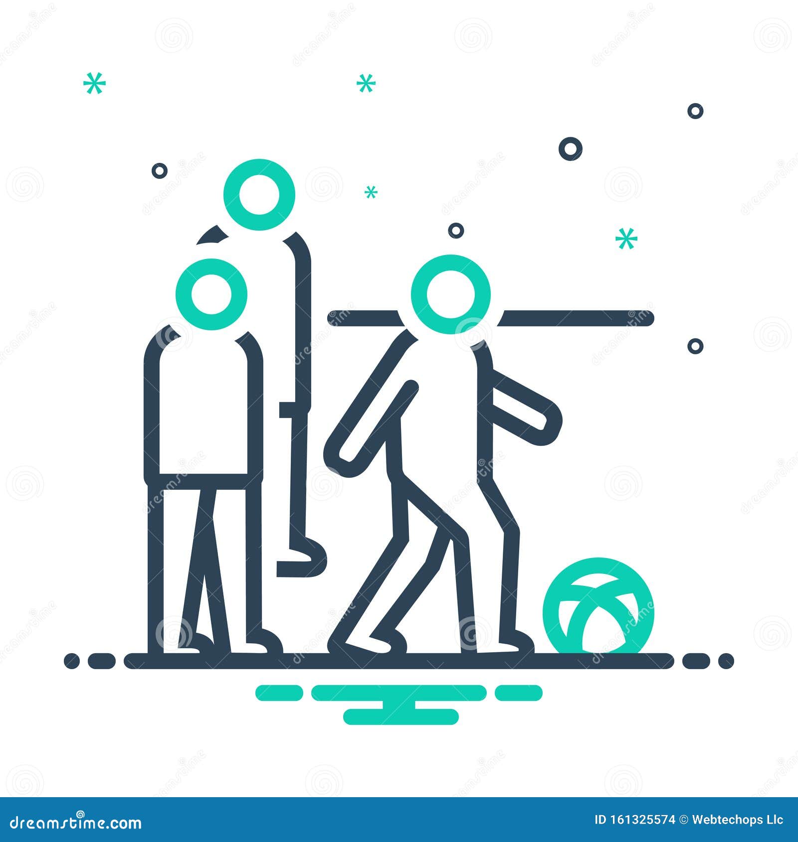 Mix Icon for Pregame, Play and Team Stock Vector - Illustration of ...