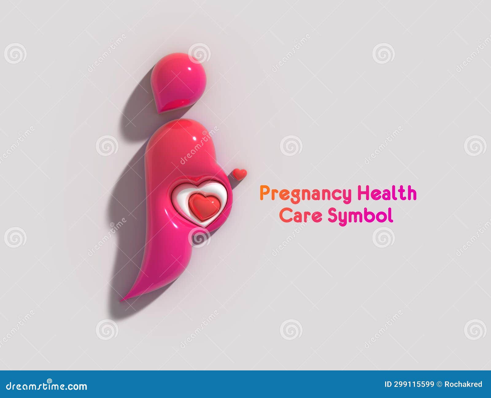 Pregnacy Care 3D Logo Design Stock Illustration - Illustration of baby ...