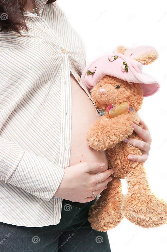 Pregnancy stock image. Image of studio, pregnancy, shot - 12616649