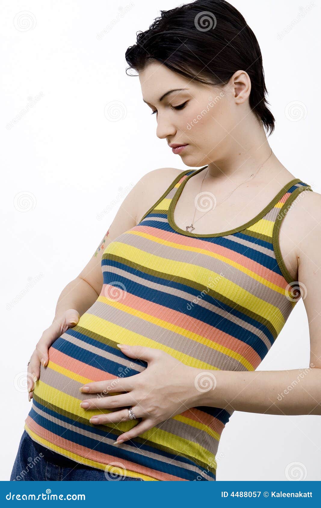 Pregnancy stock image. Image of expectant, girl, belly - 4488057