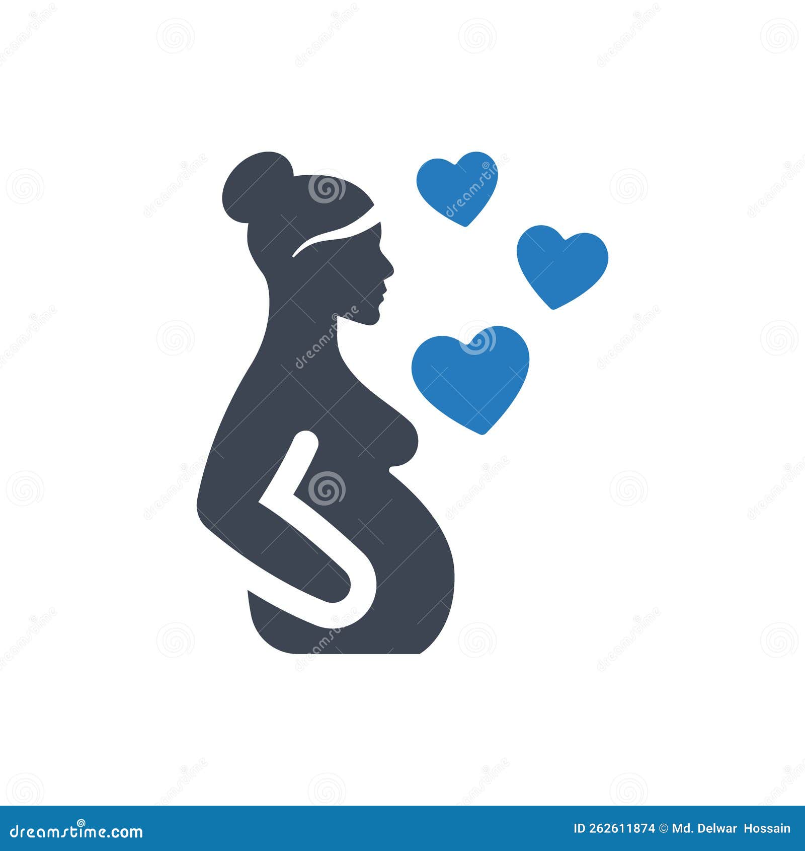 Pregnancy care icon stock vector. Illustration of symbol - 262611874