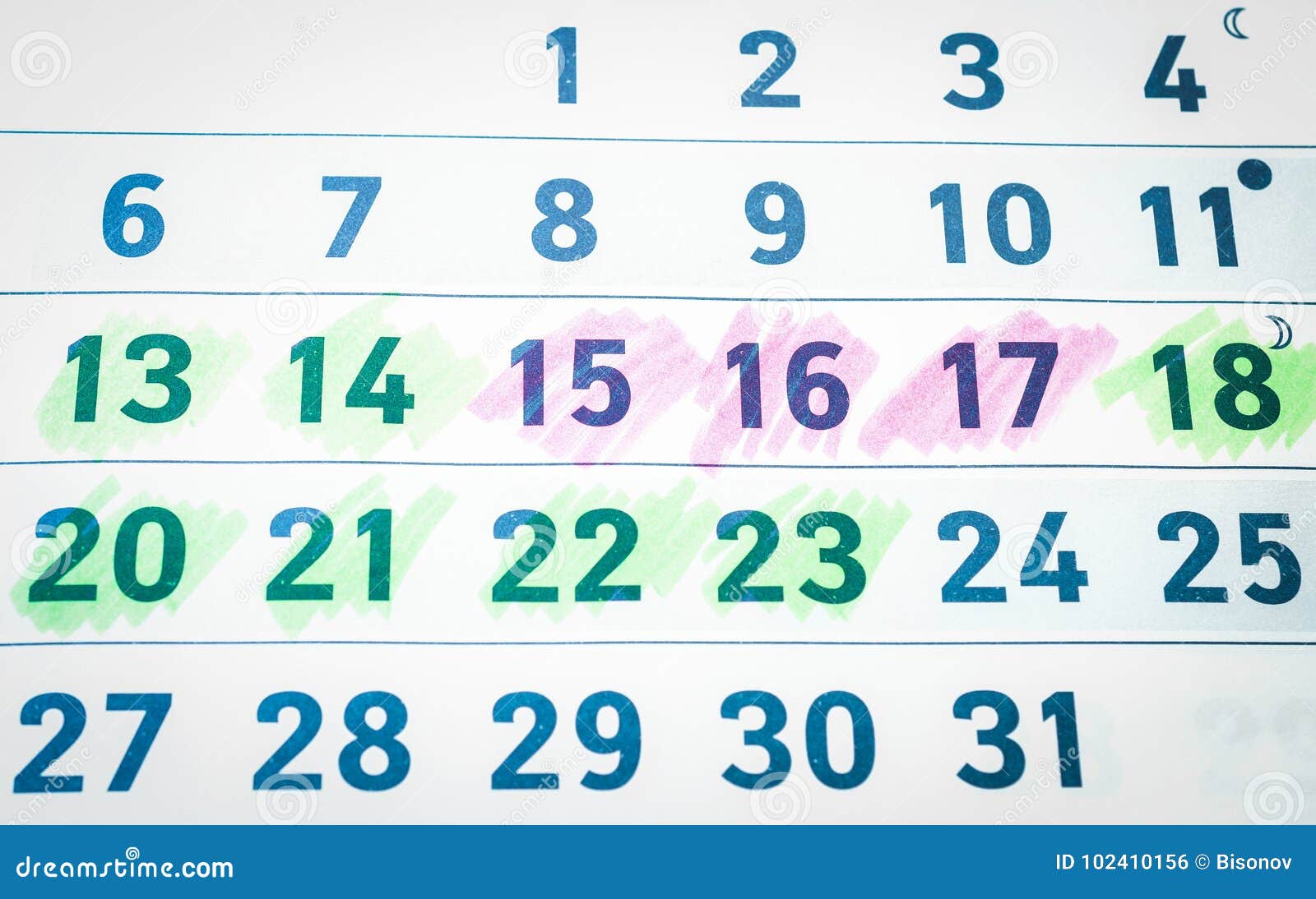 Pregnancy: Dangerous and Safe Days. Planning Stock Photo - Image of ...