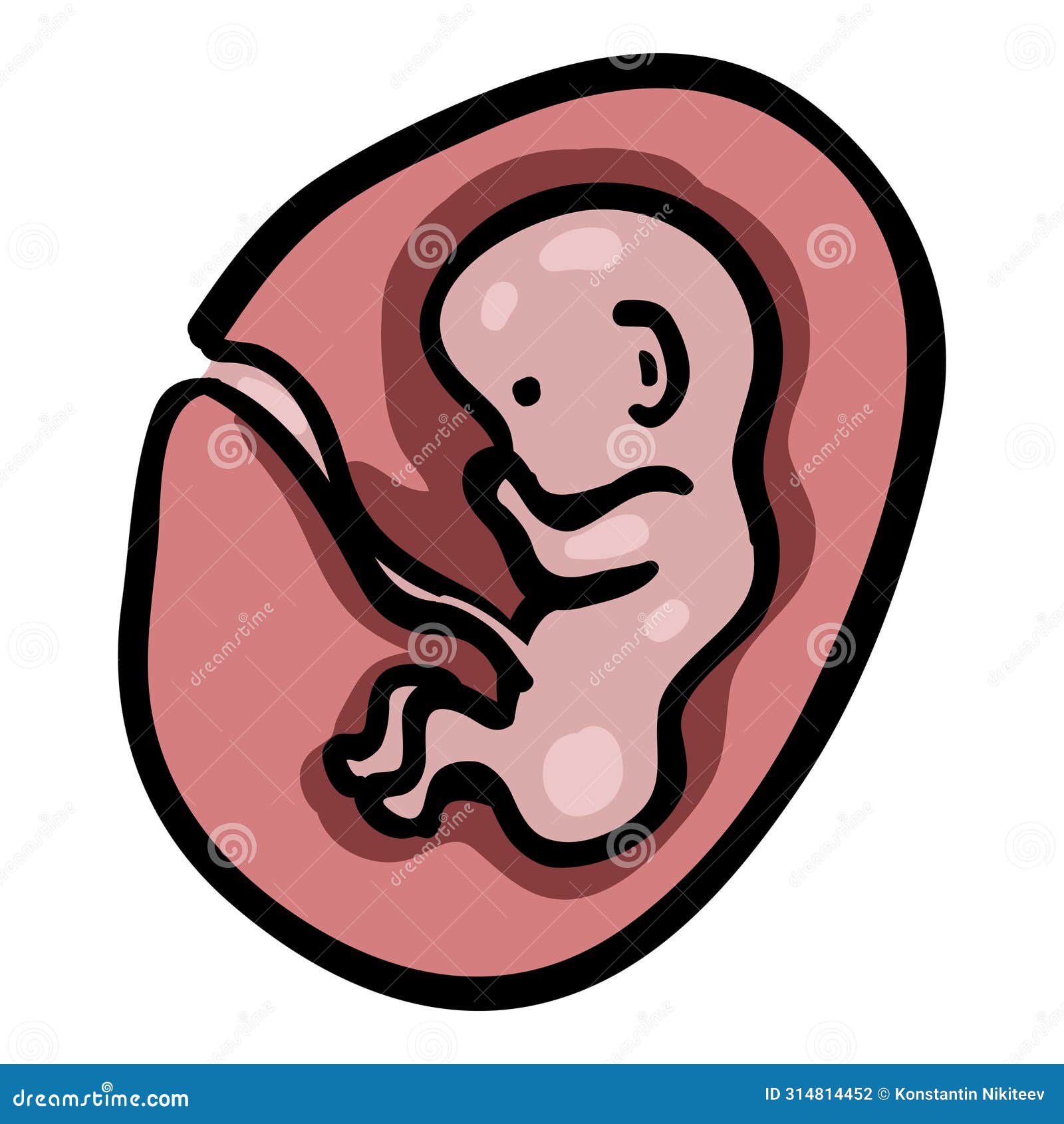 Pregnancy - Hand Drawn Doodle Icon Stock Vector - Illustration of ...