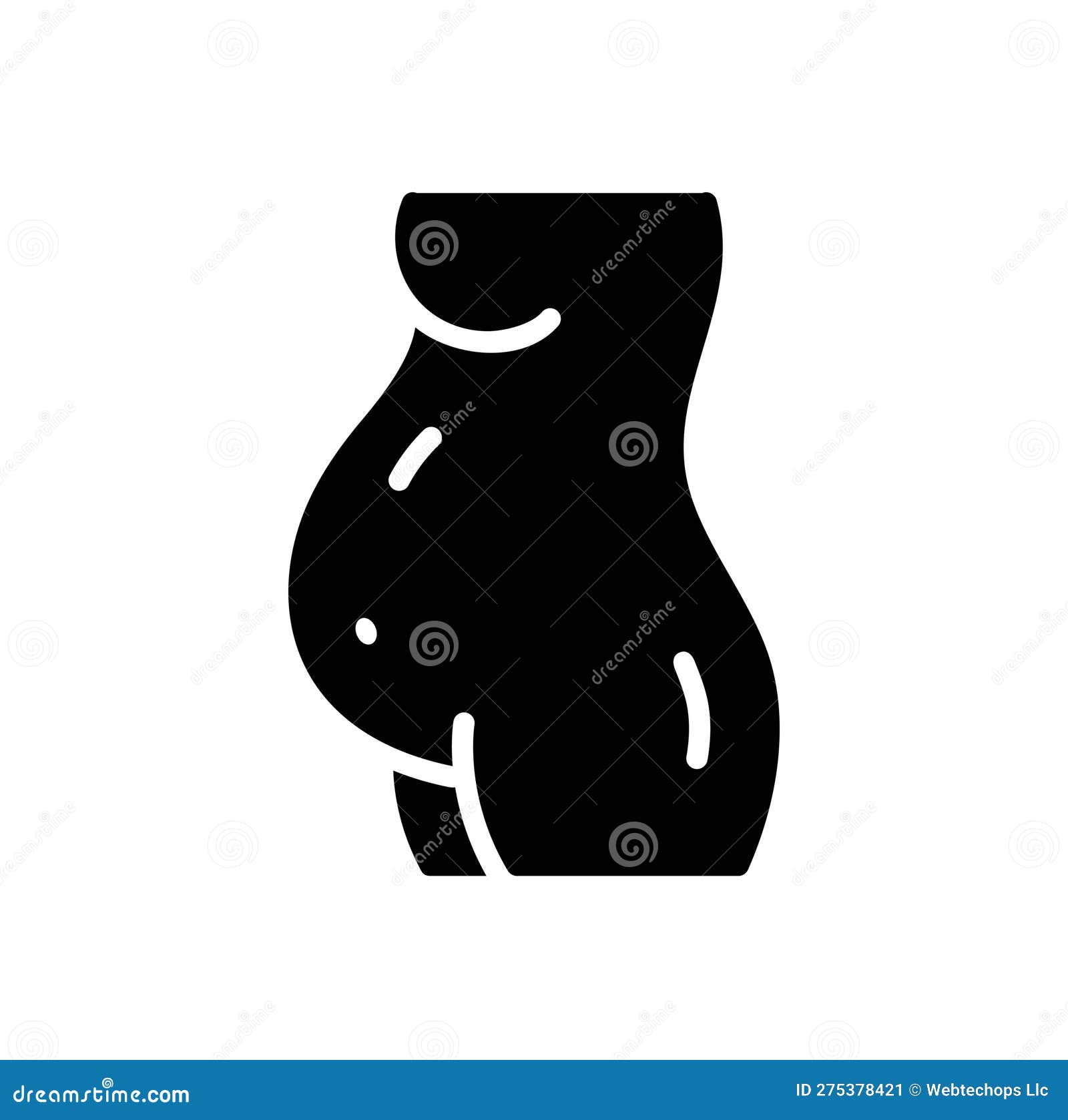 Black Solid Icon for Pregnancy, Cyesis and Fetus Stock Vector ...