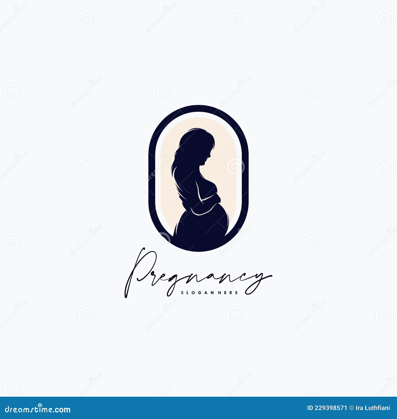 Pregnancy Logo Design Vector Template Stock Vector - Illustration of ...