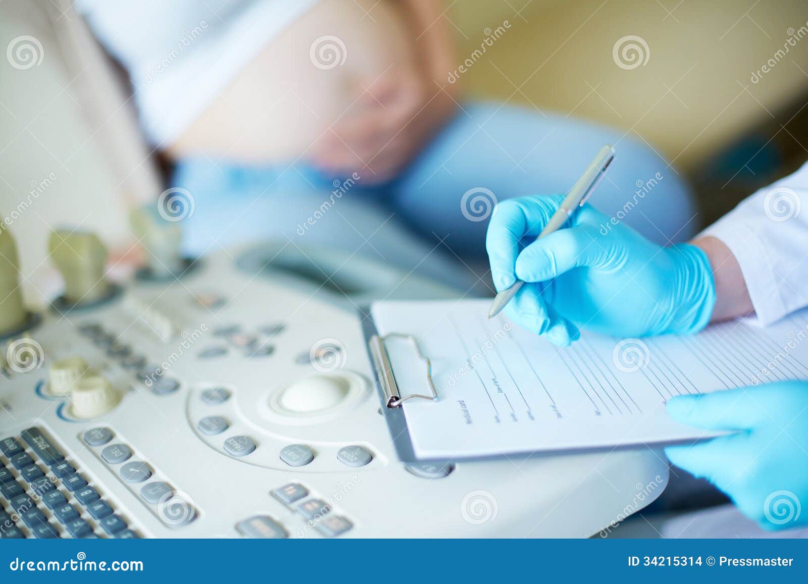 Pregnancy record keeping stock photo. Image of doctor - 34215314