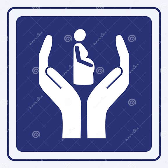 Pregnancy sign stock vector. Illustration of generation - 12875278