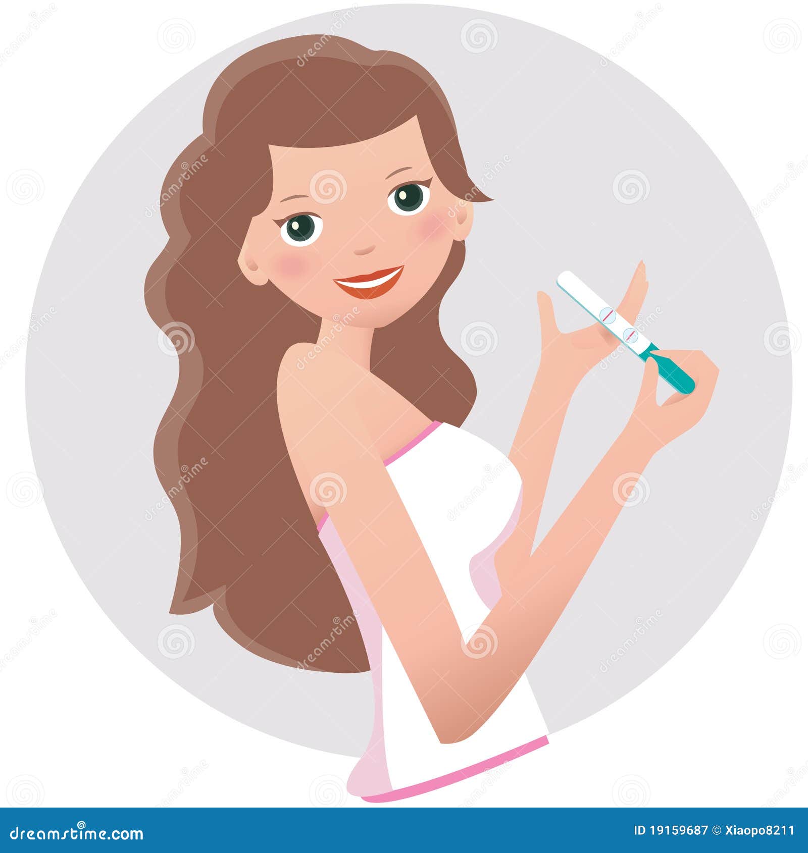 Pregnancy Test stock illustration. Illustration of health - 19159687