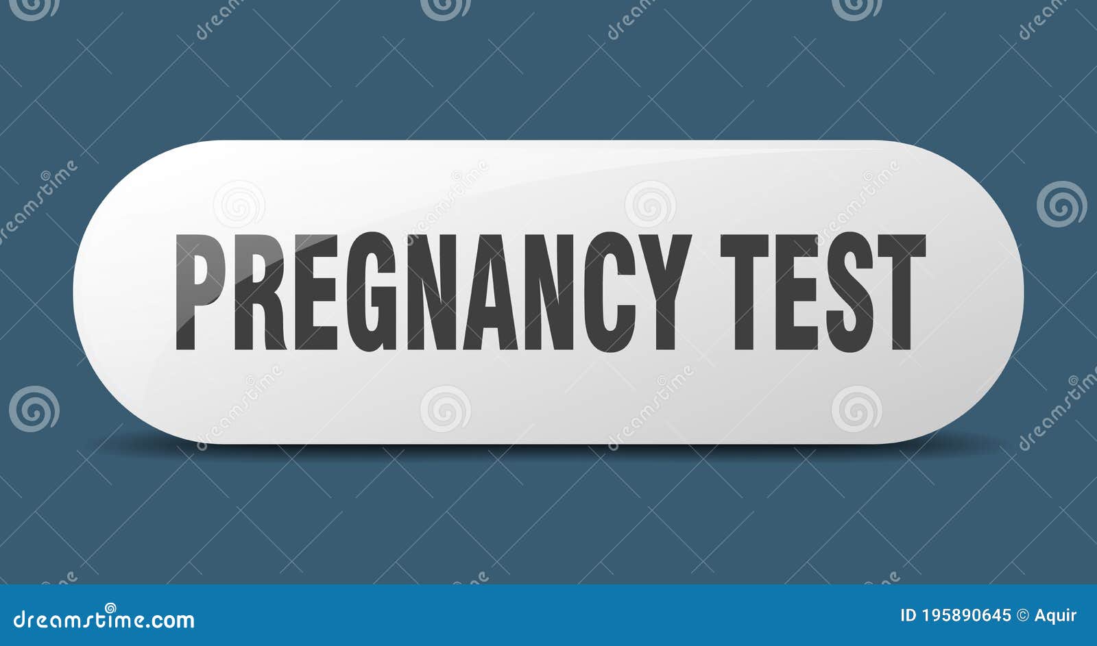 Pregnancy Test Button. Sticker. Banner. Rounded Glass Sign Stock Vector ...