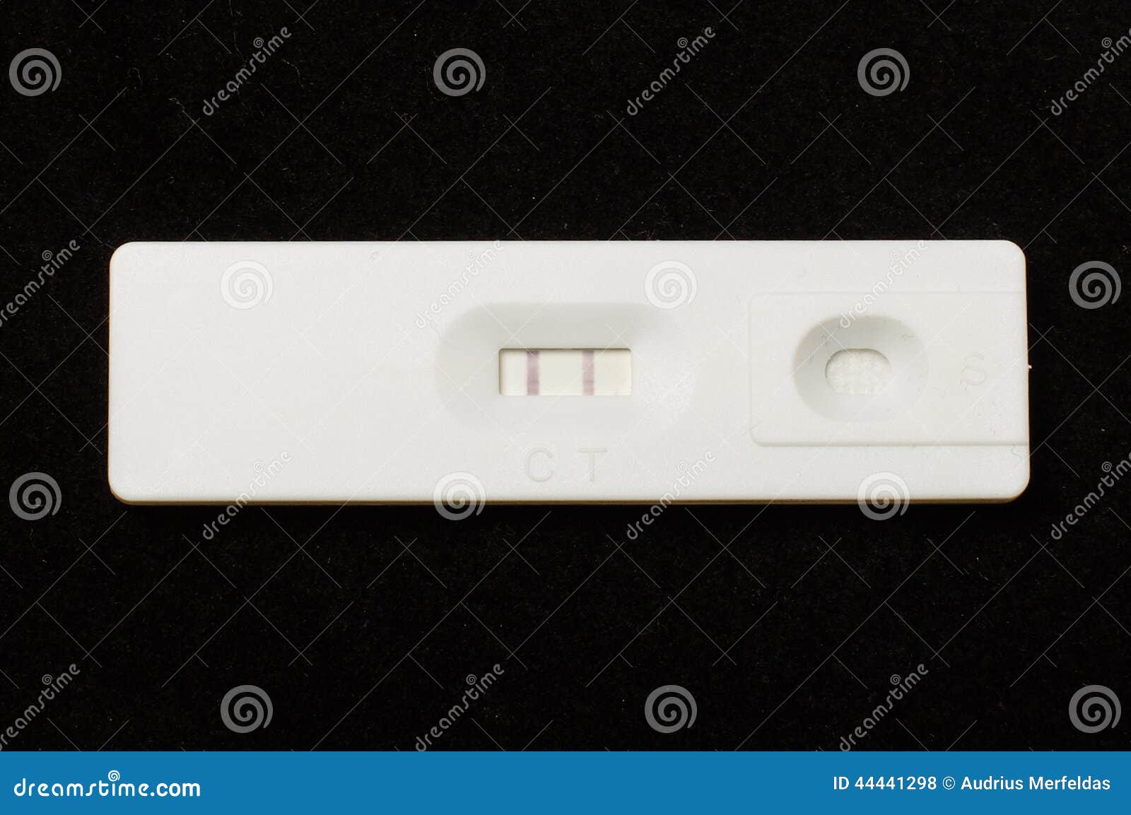 Pregnancy Test on the Dark Background Top View Stock Photo - Image of ...
