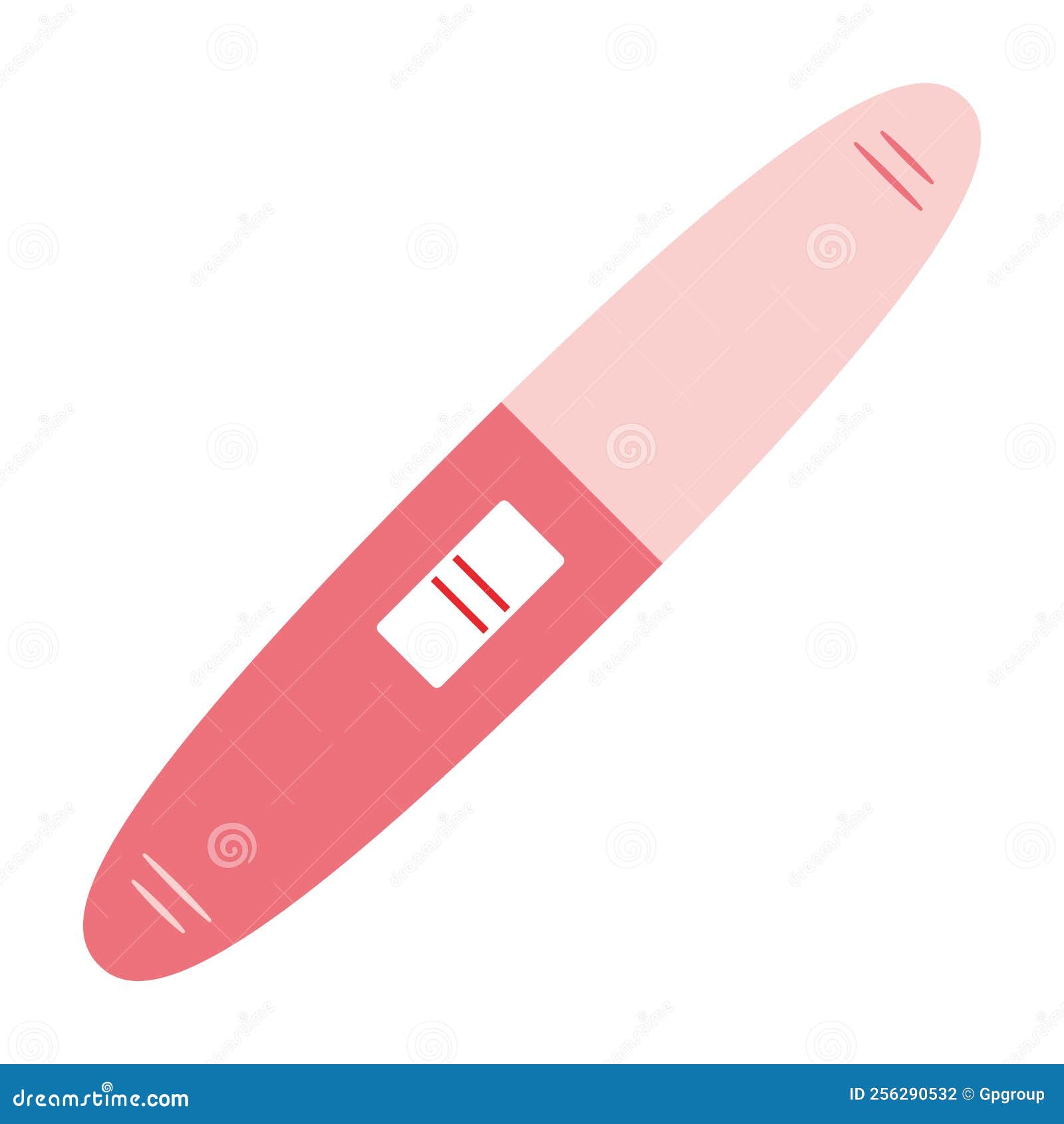 Pregnancy test design stock illustration. Illustration of baby - 256290532