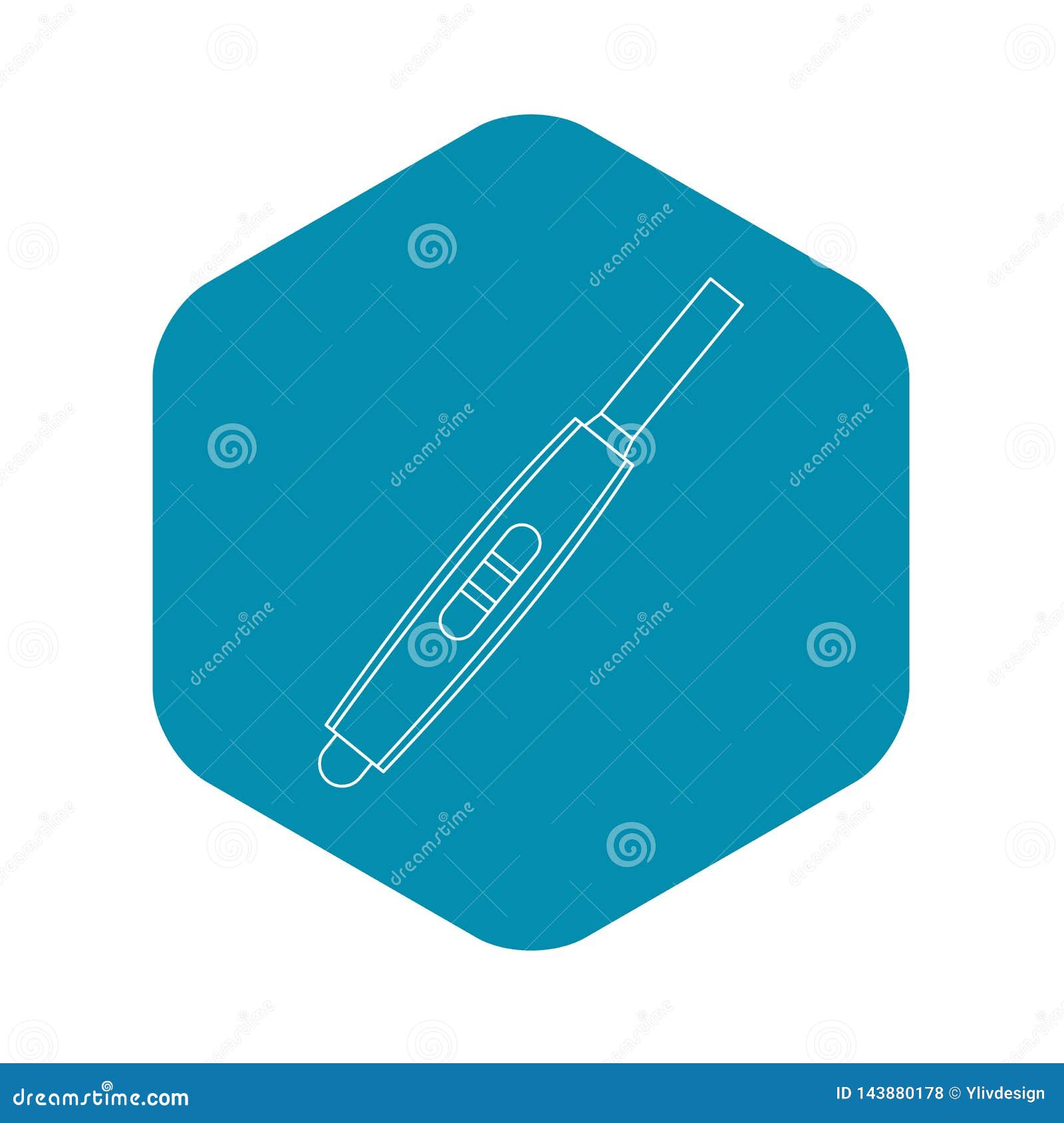 Pregnancy Test Icon, Outline Style Stock Vector - Illustration of ...