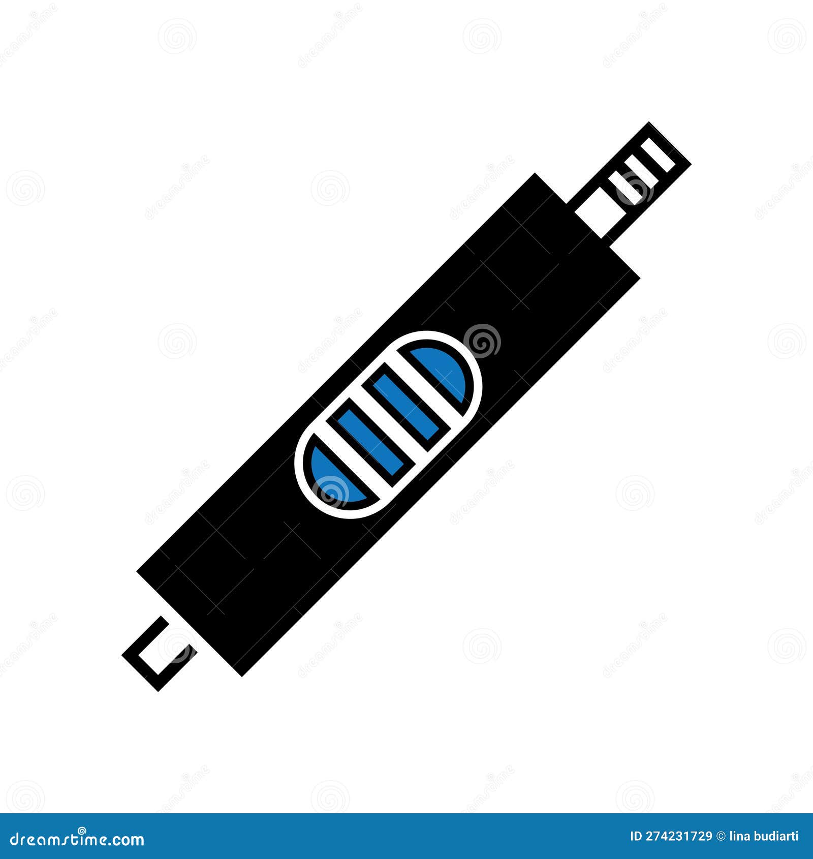 Pregnancy test kit icon stock vector. Illustration of stick - 274231729