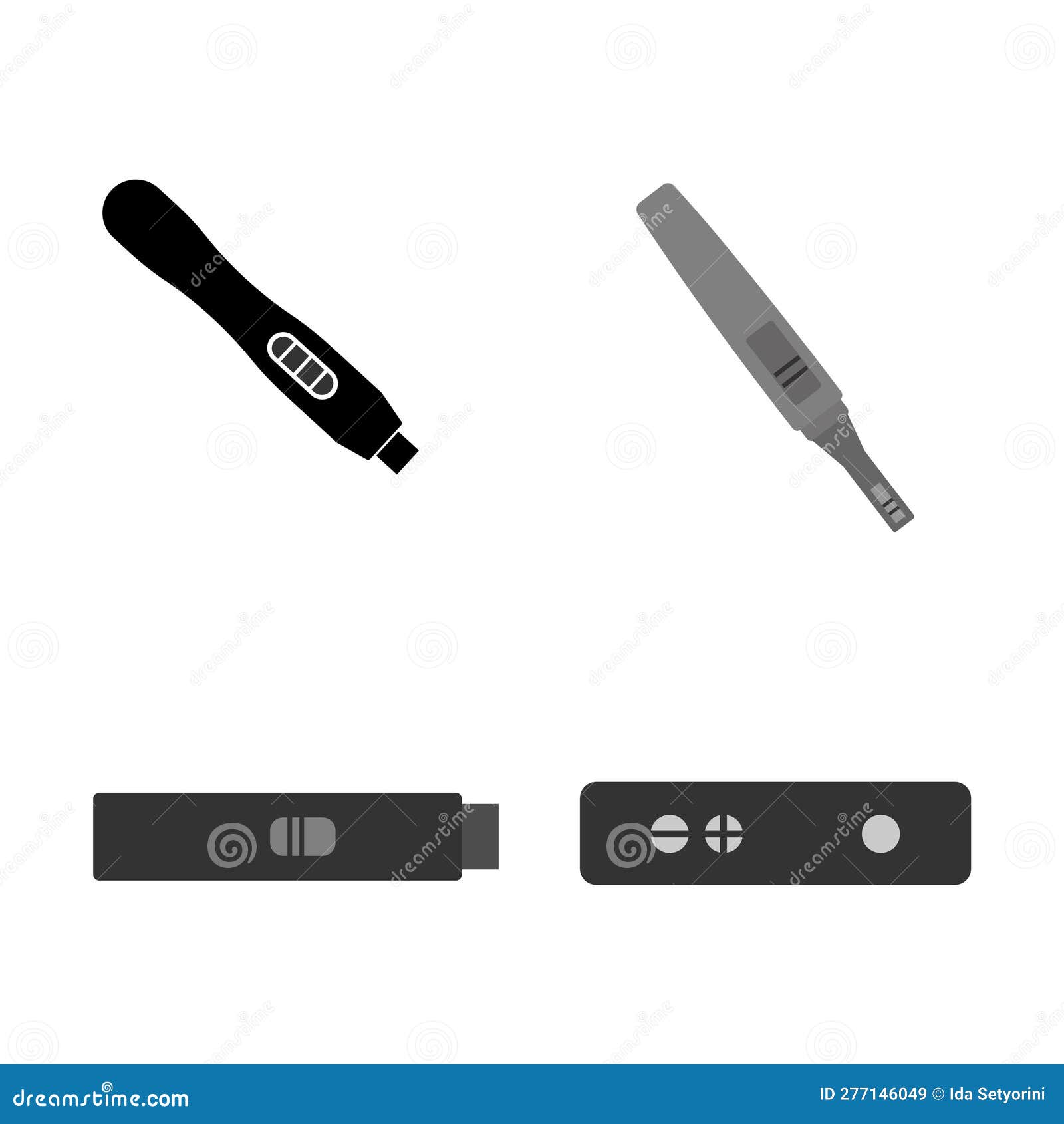 Pregnancy Test Kit Icon Vector Stock Illustration - Illustration of ...