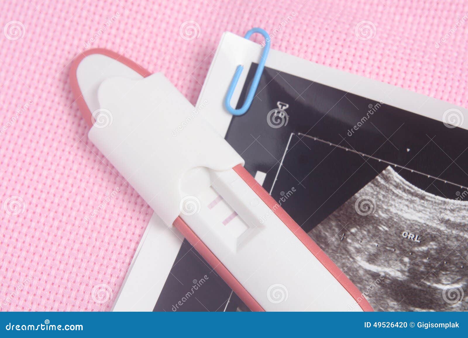 Pregnancy Test Pack at Pink Background Stock Photo - Image of baby ...