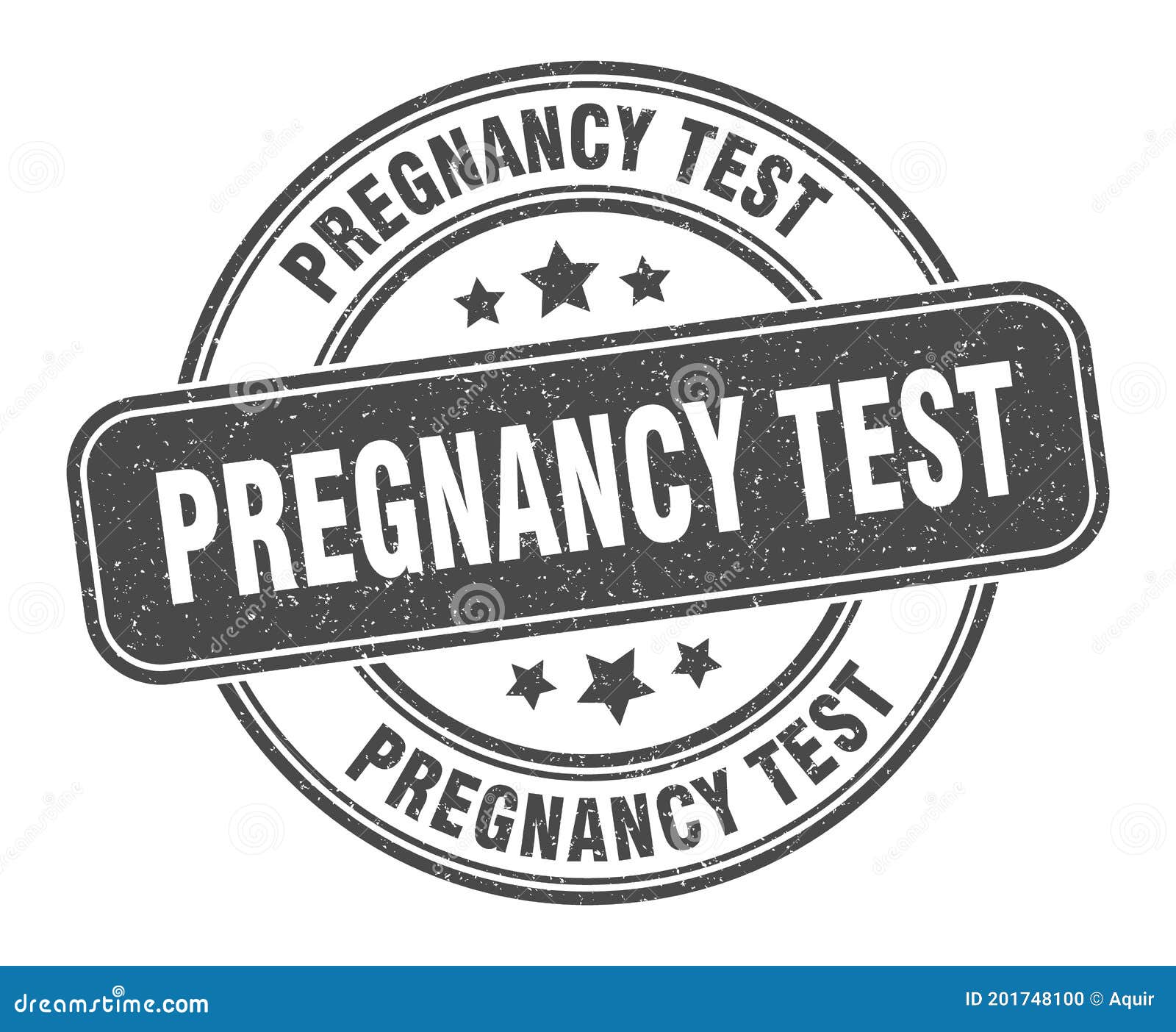 Pregnancy Test Stamp. Pregnancy Test Label. Round Grunge Sign Stock ...