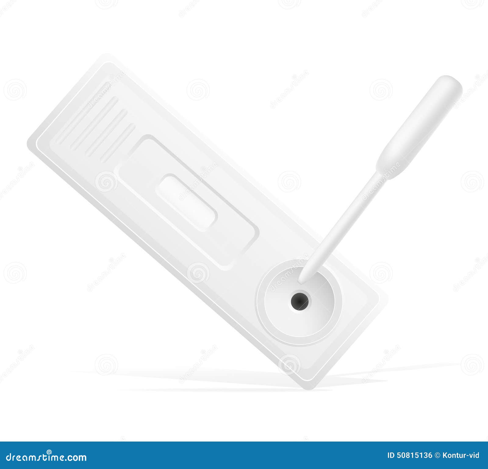 Pregnancy Test Vector Illustration Stock Vector - Illustration of life ...