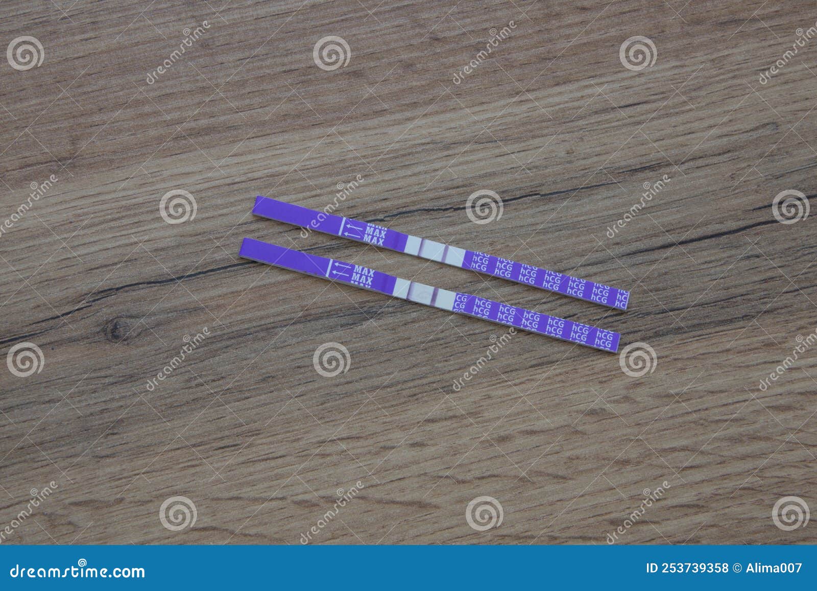 Pregnancy Test on Wood Table. Pregnancy Test HCG Stock Photo - Image of ...