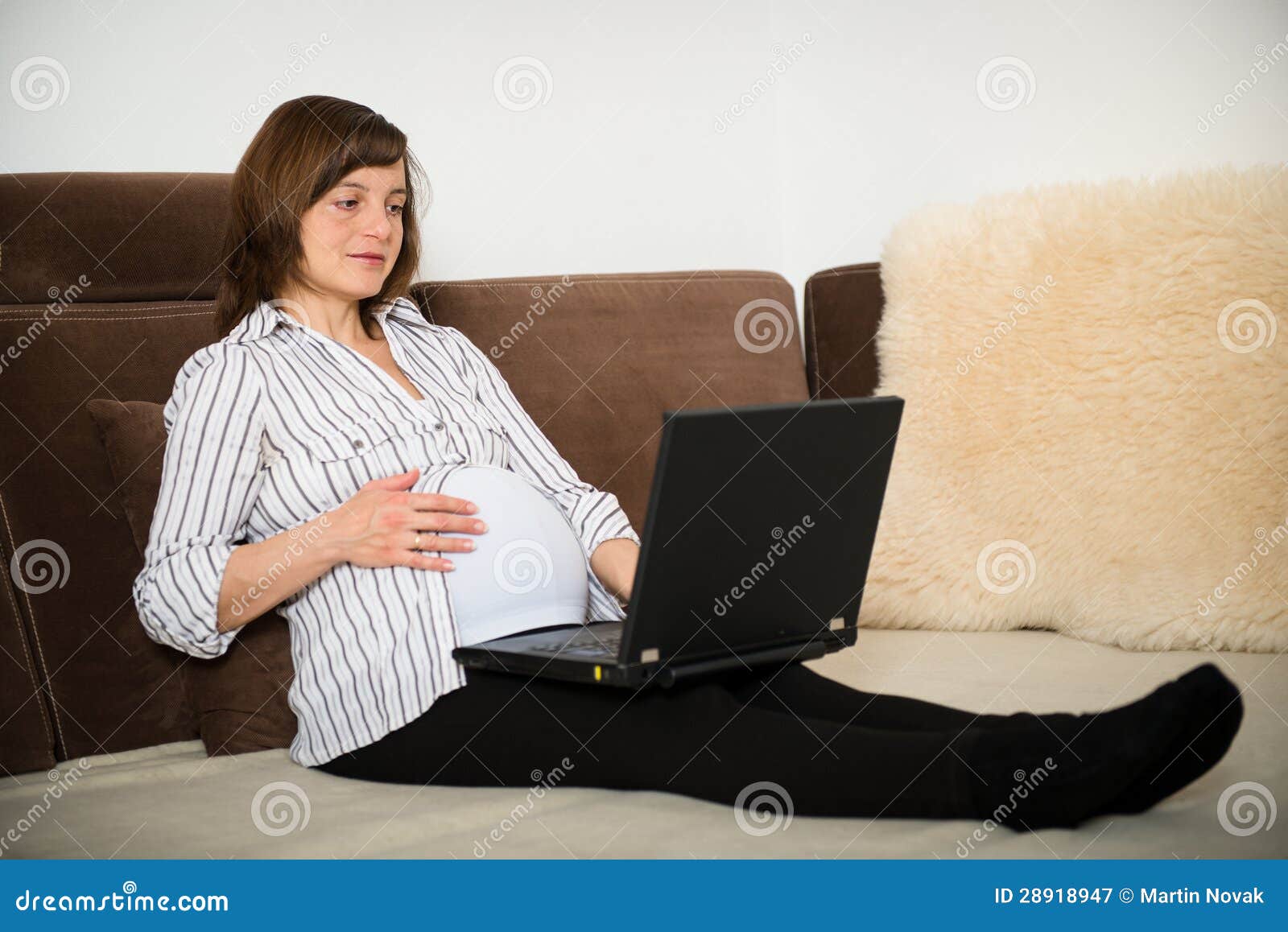 Pregnancy - work at home stock image. Image of person - 28918947