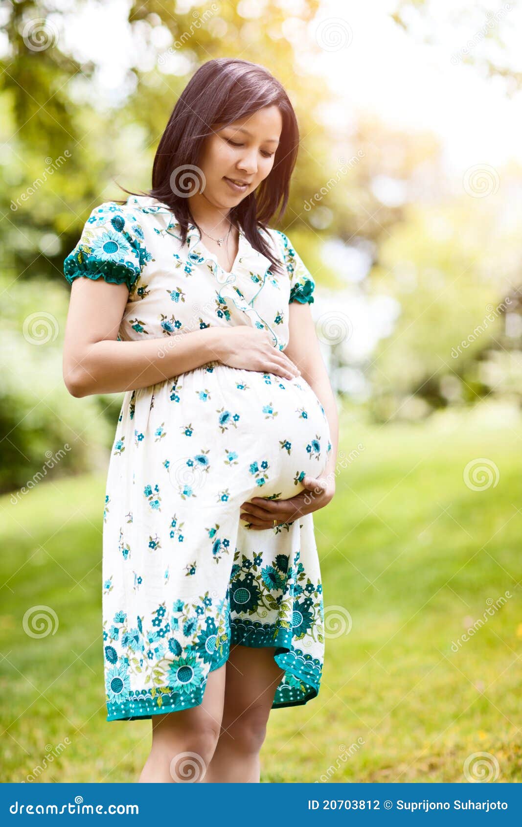 Pregnant Asian woman stock photo. Image of woman, pregnant - 20703812