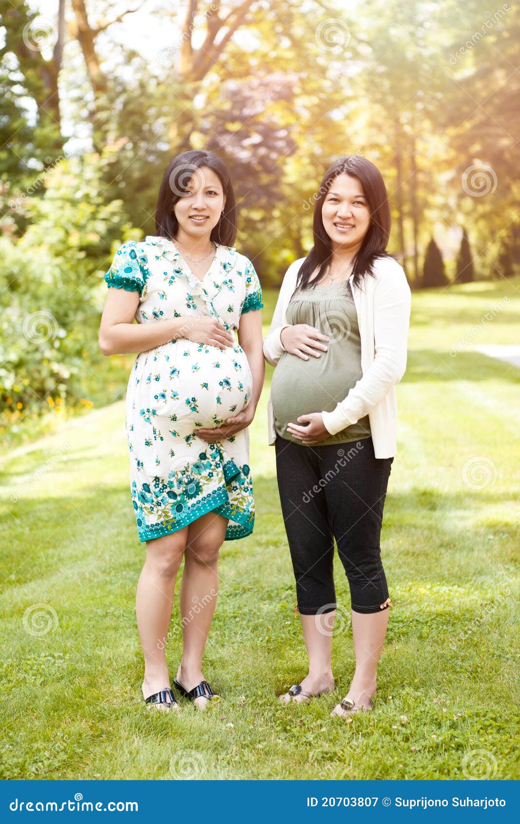 Pregnant Asian women stock image. Image of girls, adult - 20703807