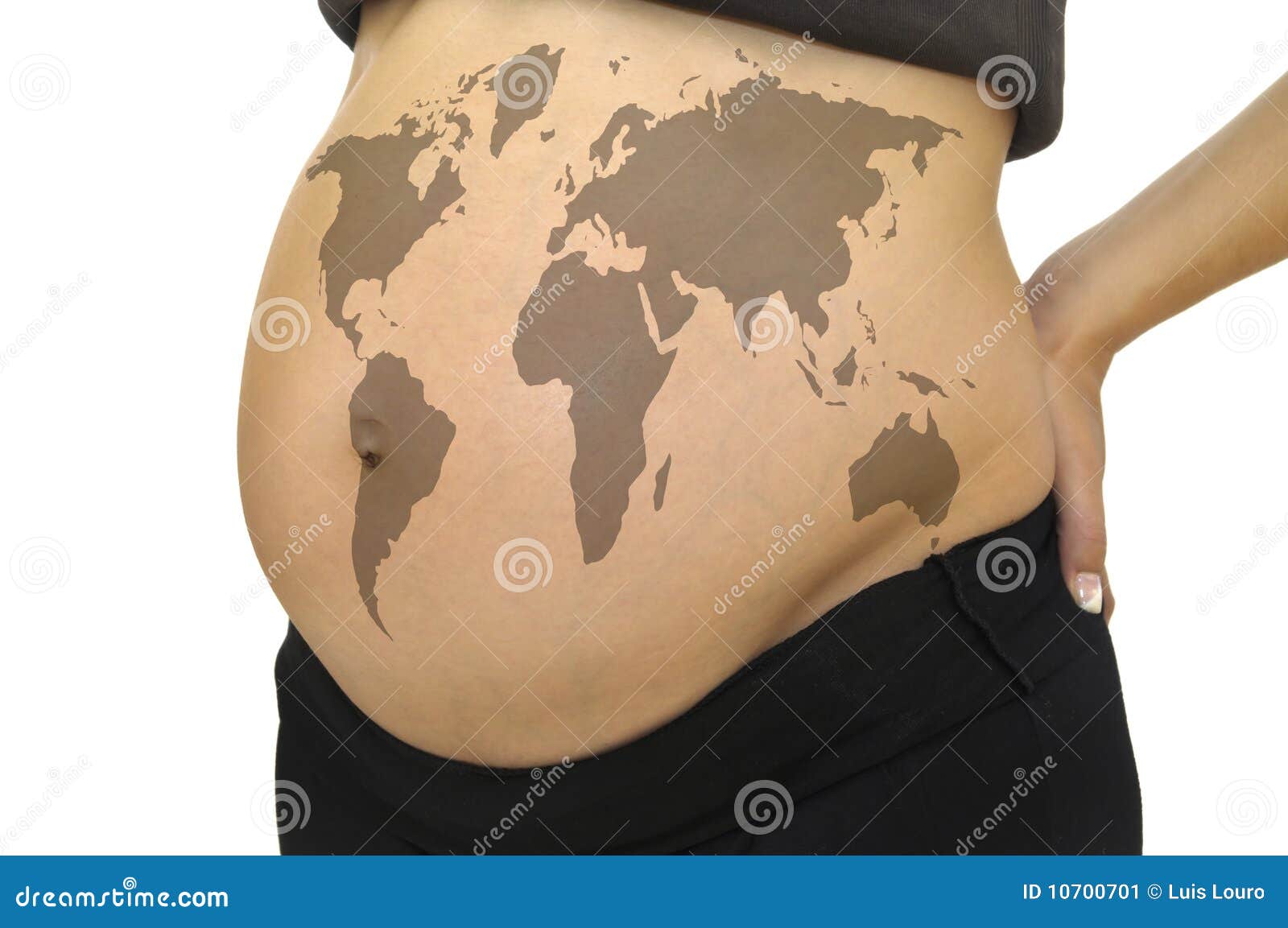 Pregnant belly map stock image. Image of human, care - 10700701