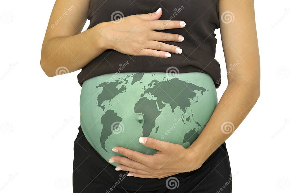 Pregnant belly map stock photo. Image of expecting, expectant - 10966514