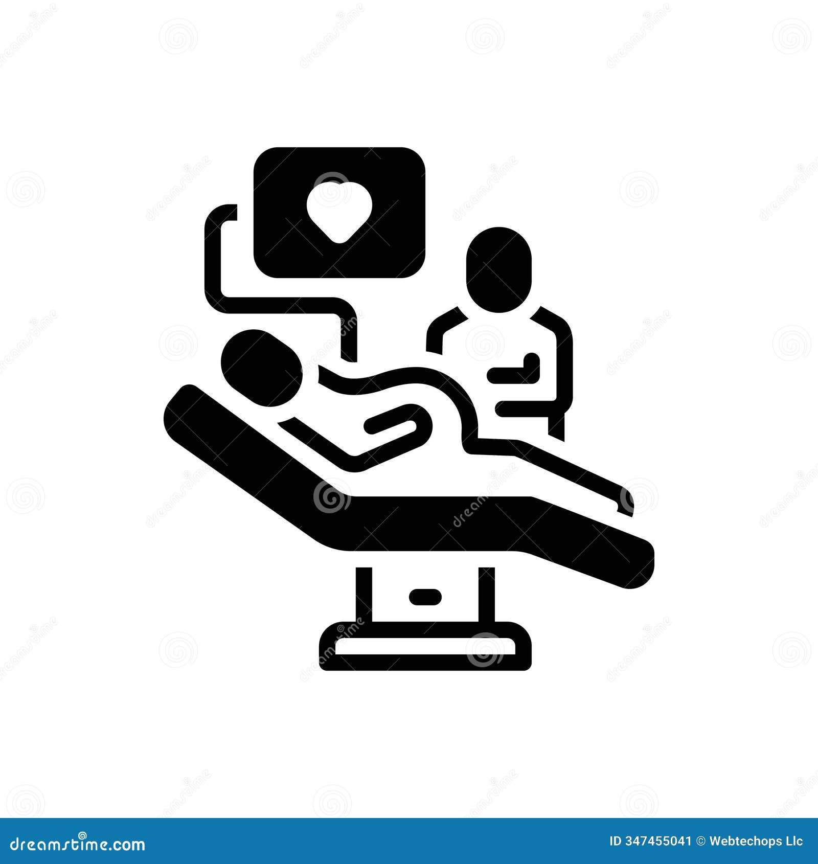 Black Solid Icon for Pregnant, Enceinte and Patient Stock Illustration ...