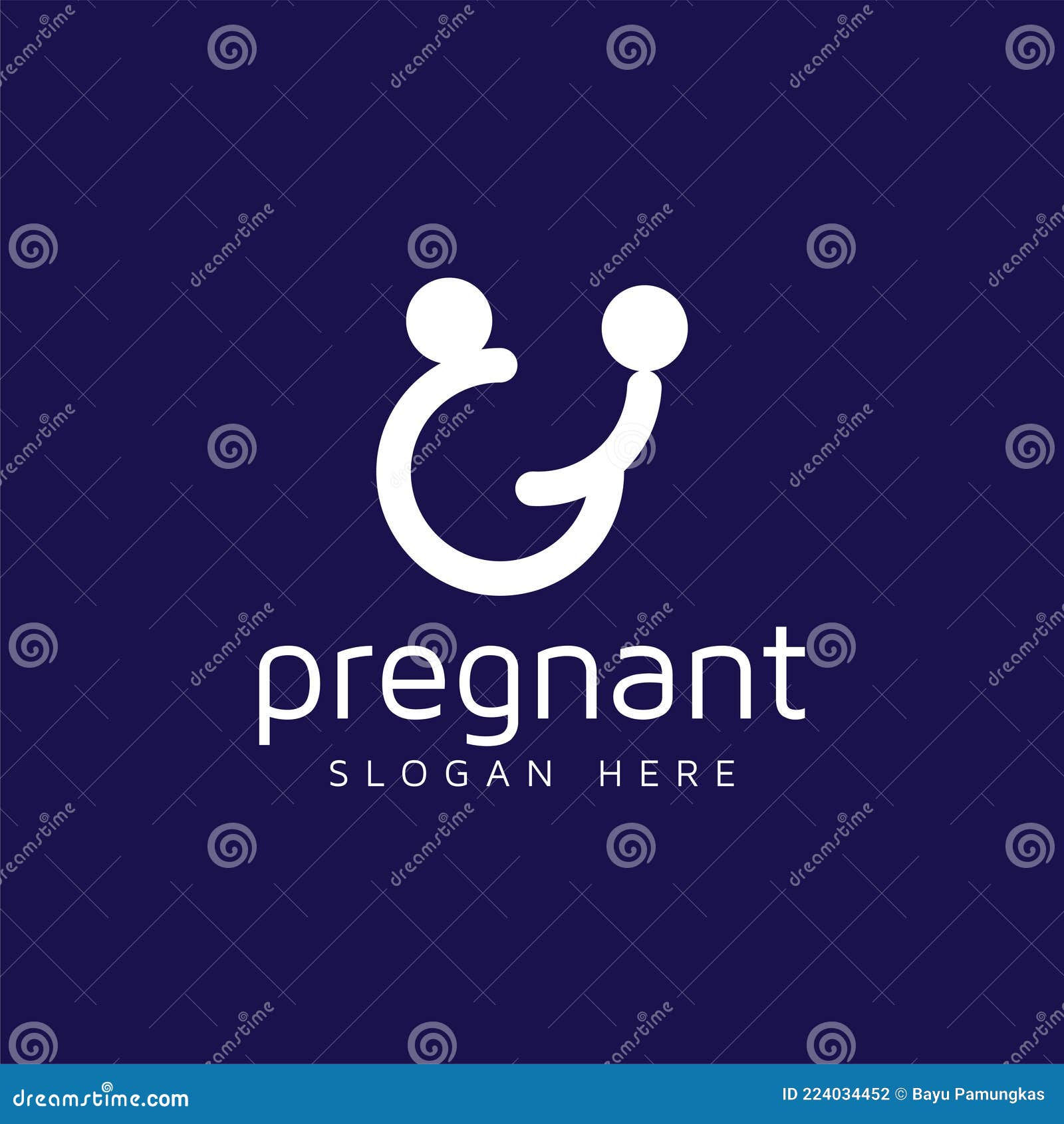 Pregnant Logo Logo Design Element. Logo Vector Template Stock Vector ...