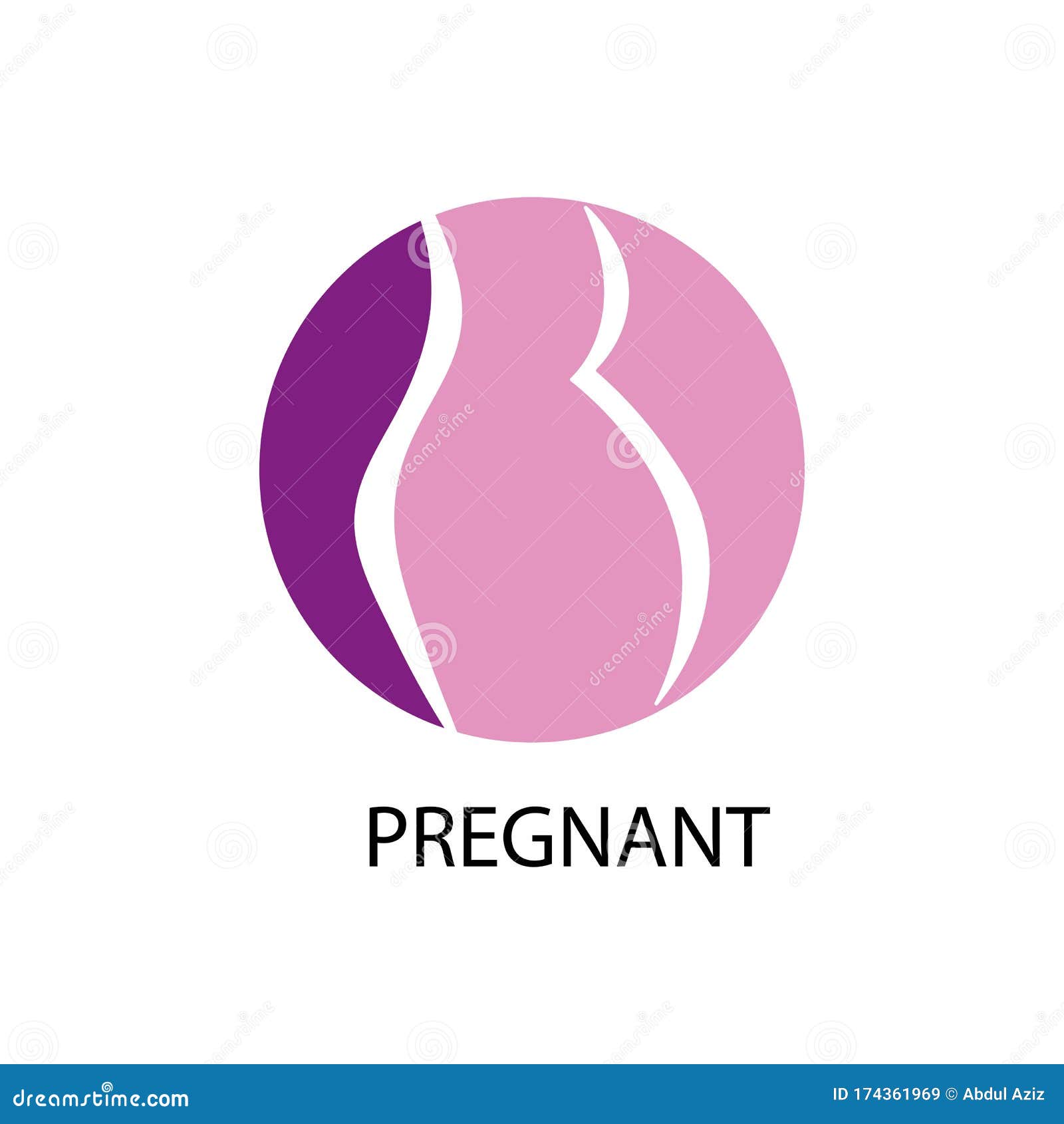 Pregnant logo vector stock vector. Illustration of company - 174361969
