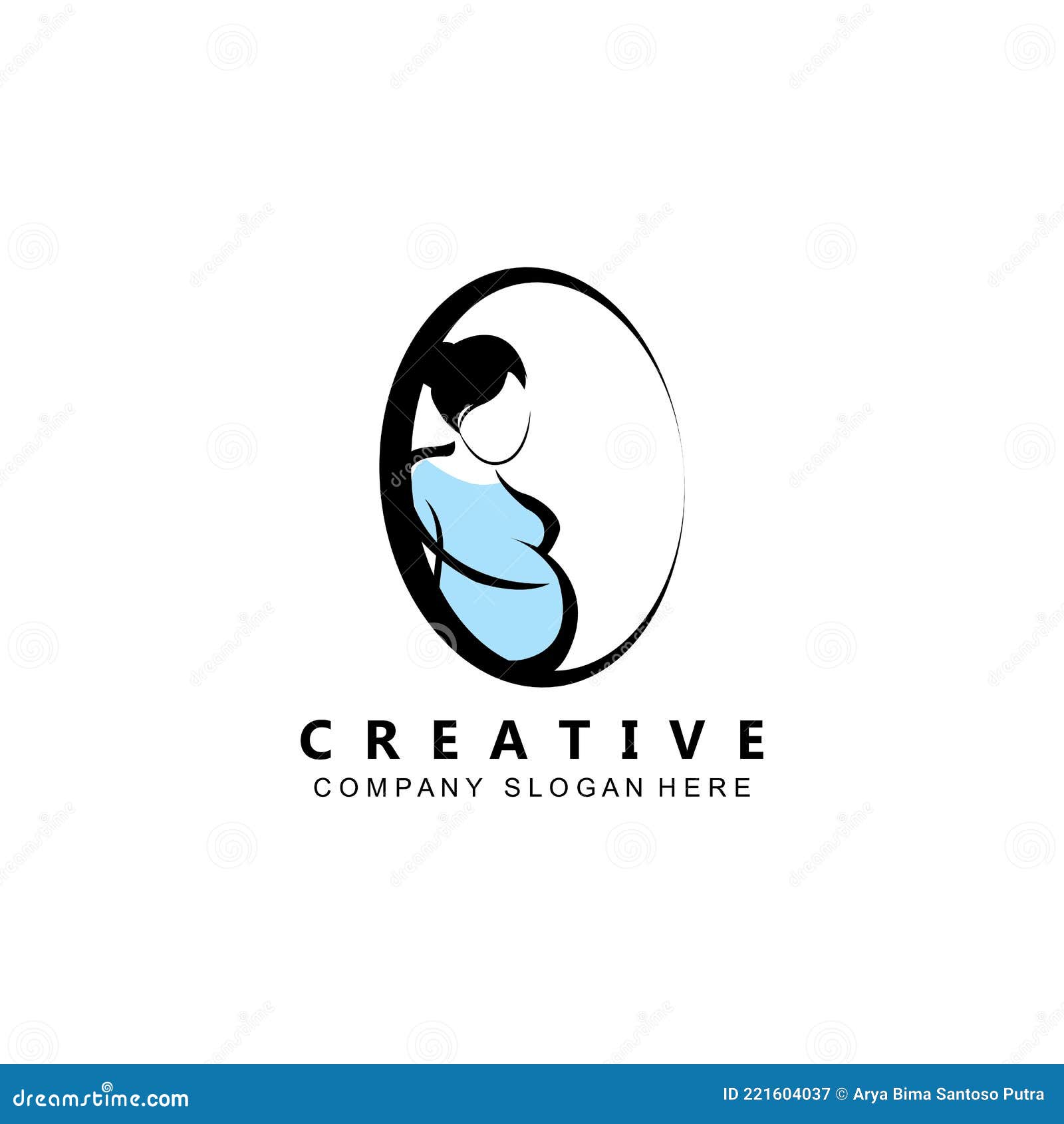 Pregnant Mother Logo Vector Symbol Stock Vector - Illustration of ...