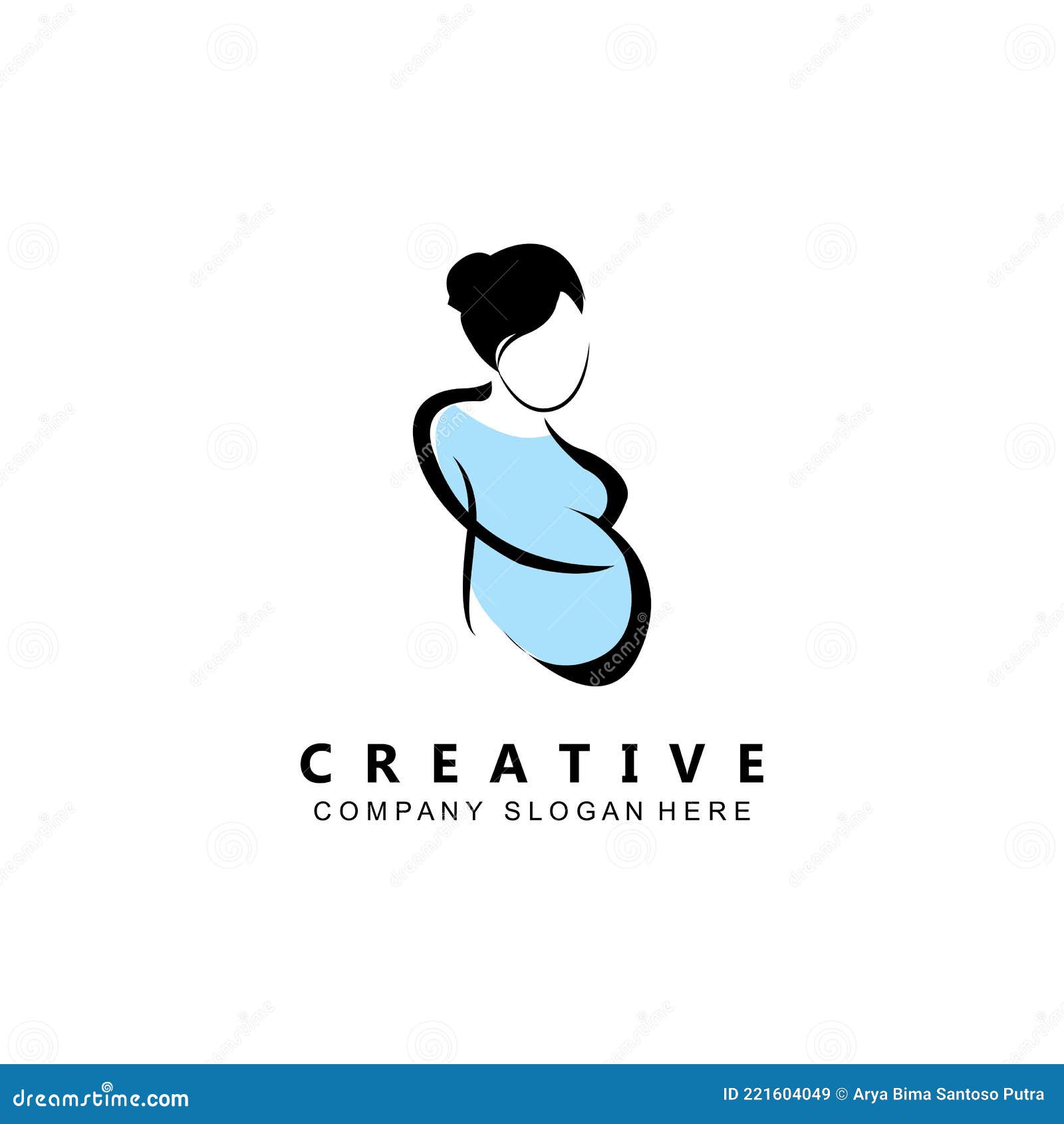 Pregnant Mother Logo Vector Symbol Stock Vector - Illustration of ...