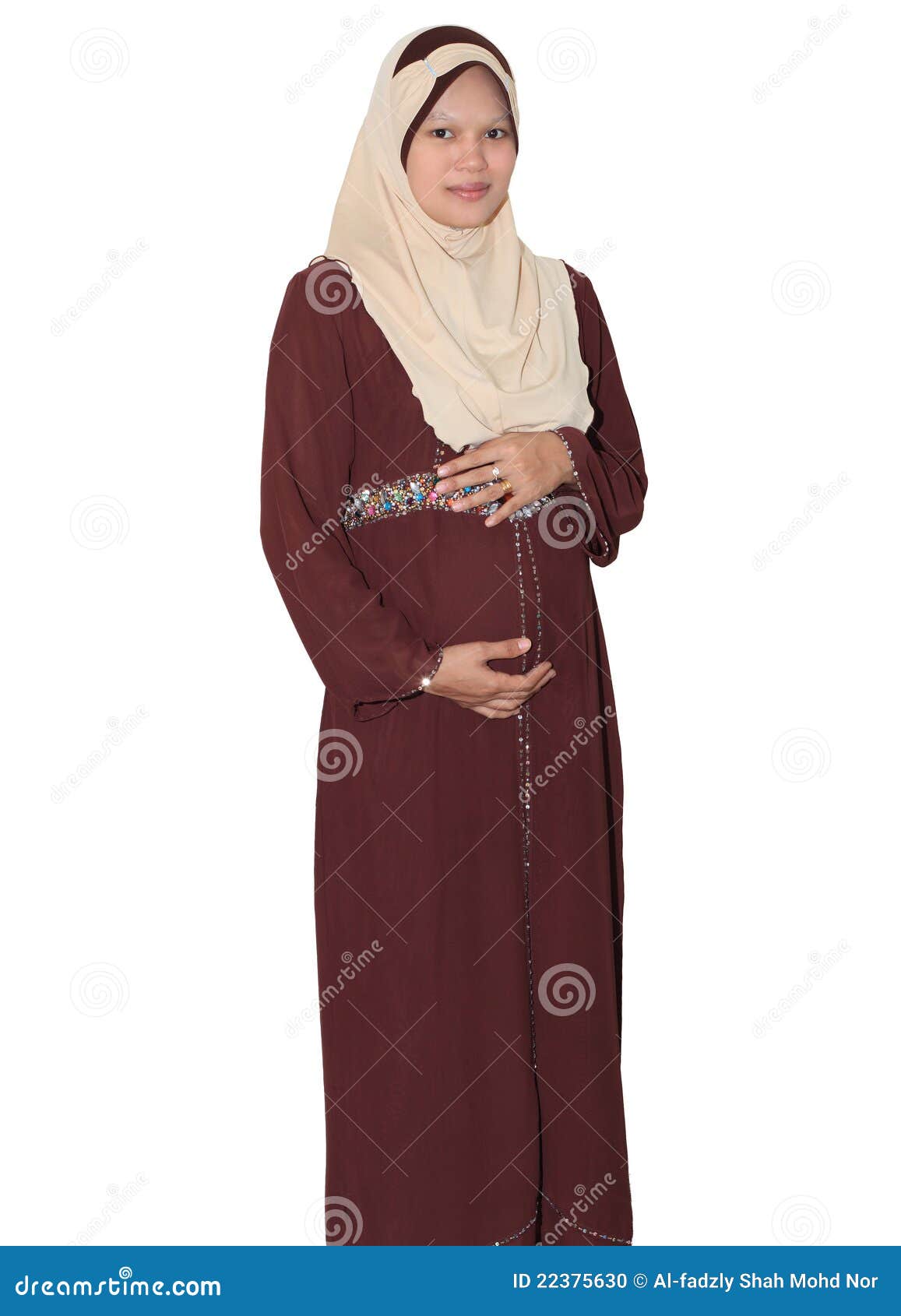 Pregnant muslimah stock photo. Image of beautiful, human - 22375630