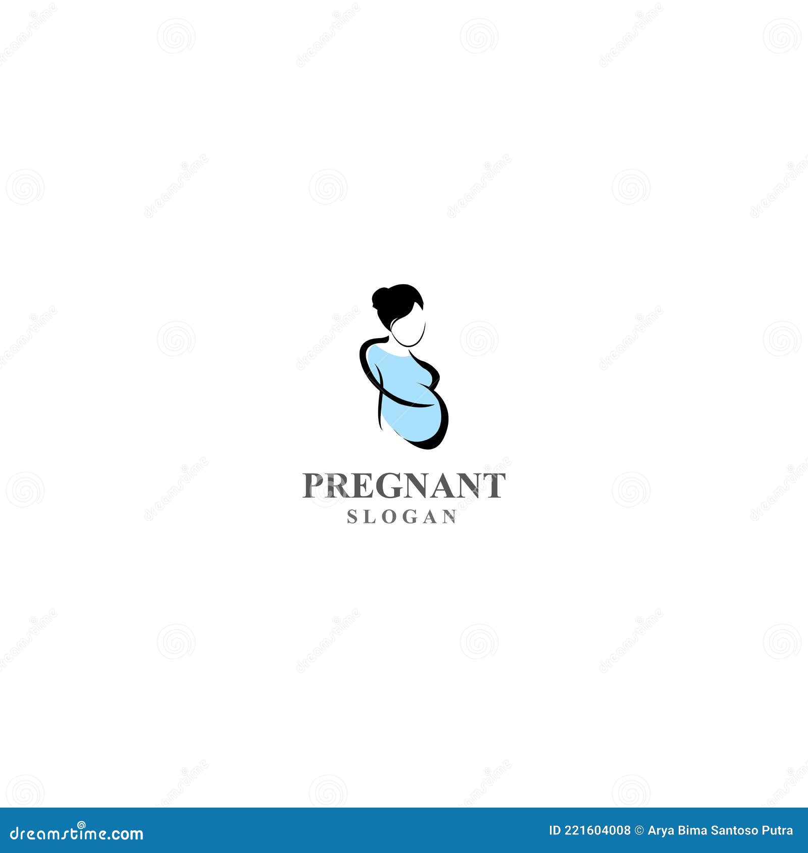 Pregnant Template Vector Icon Stock Vector - Illustration of shape ...