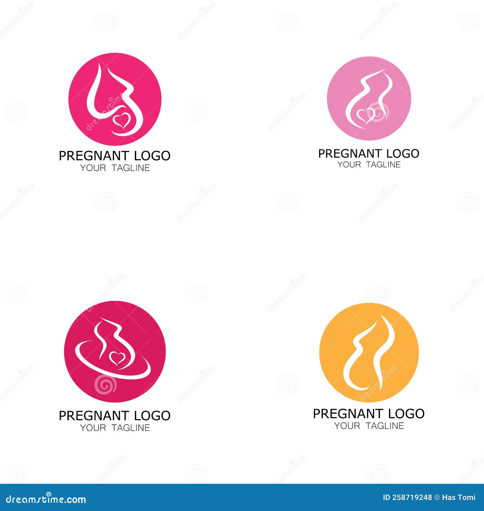 Pregnant Template Vector Icon Stock Vector - Illustration of shape ...