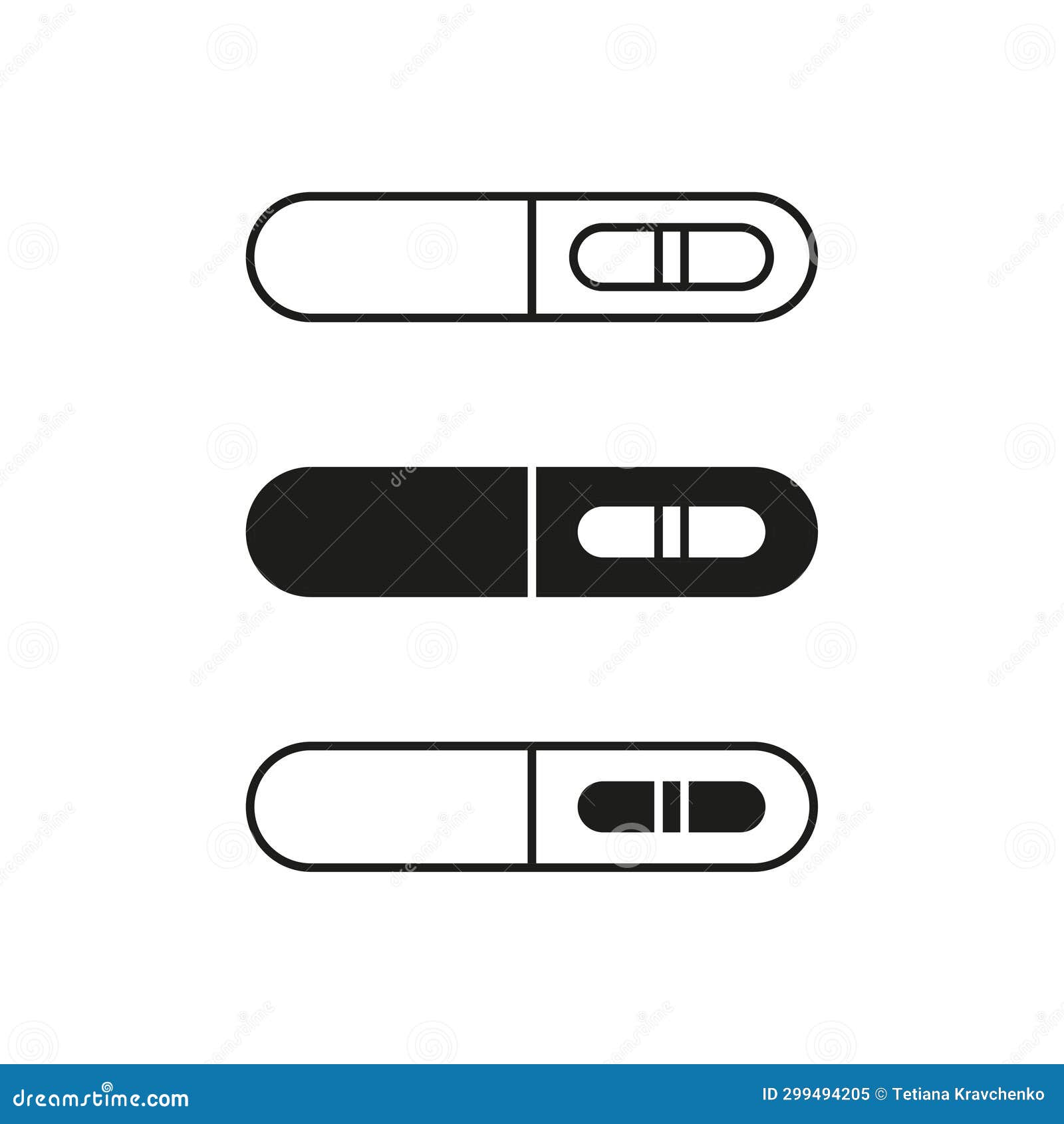 Hcg Pregnant Test Icon Cartoon Vector. Positive Result | CartoonDealer ...