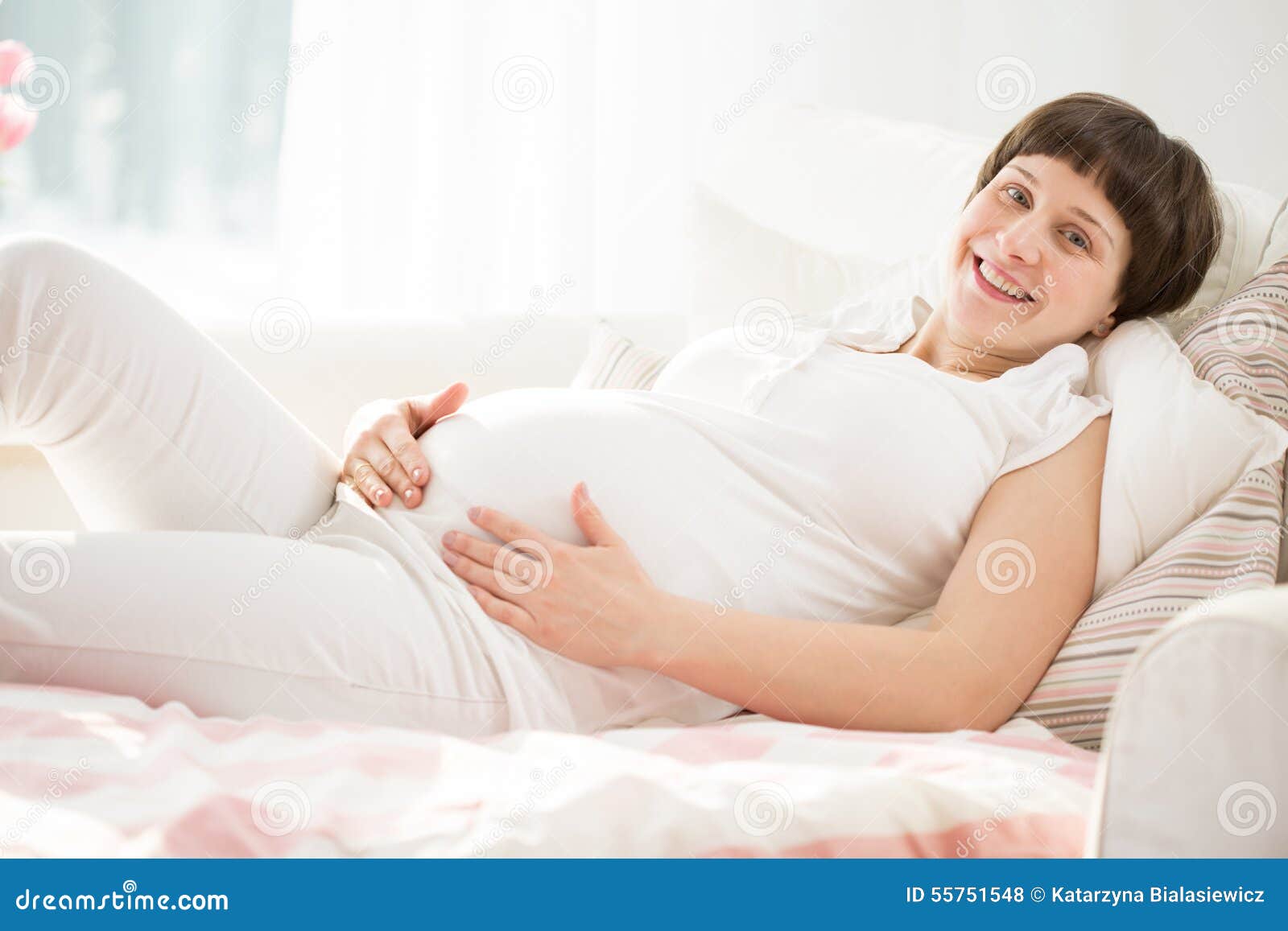 Pregnant woman relaxing stock photo. Image of gravid - 55751548