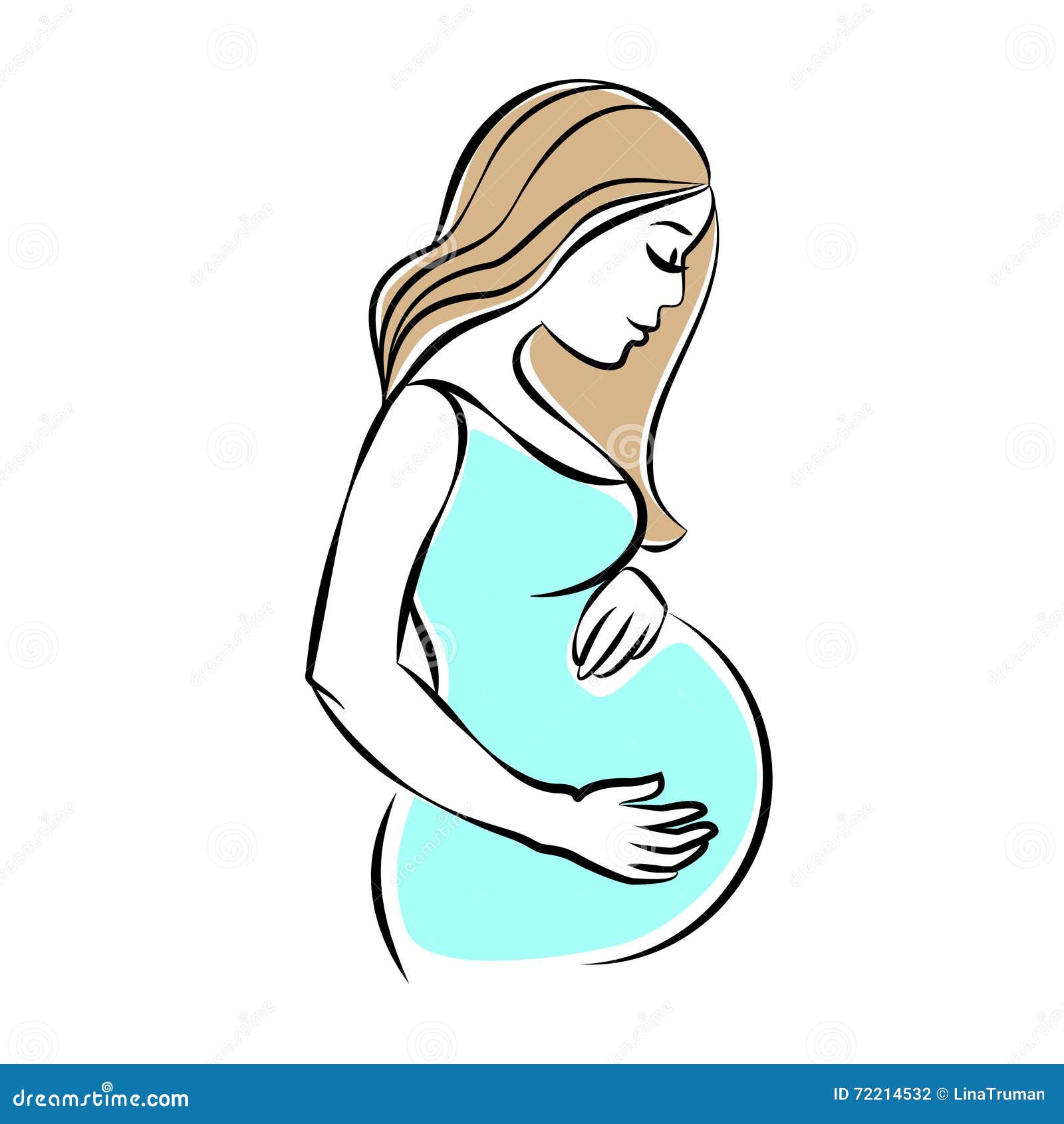 Pregnant Woman Stylized Silhouette, Mother Care Icon. Vector Stock ... Pregnant Woman Stylized Silhouette, Mother Care Icon. Vector Stock ...