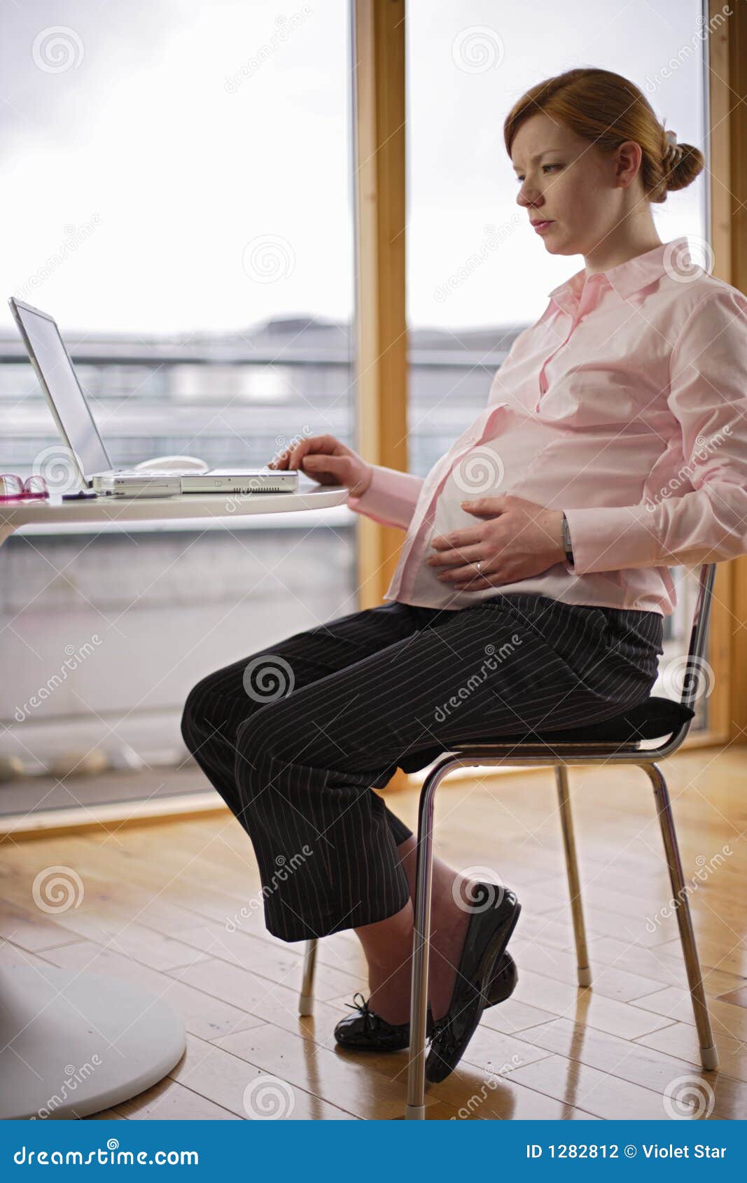 Pregnant and Working Variations Stock Photo - Image of woman, desking ...