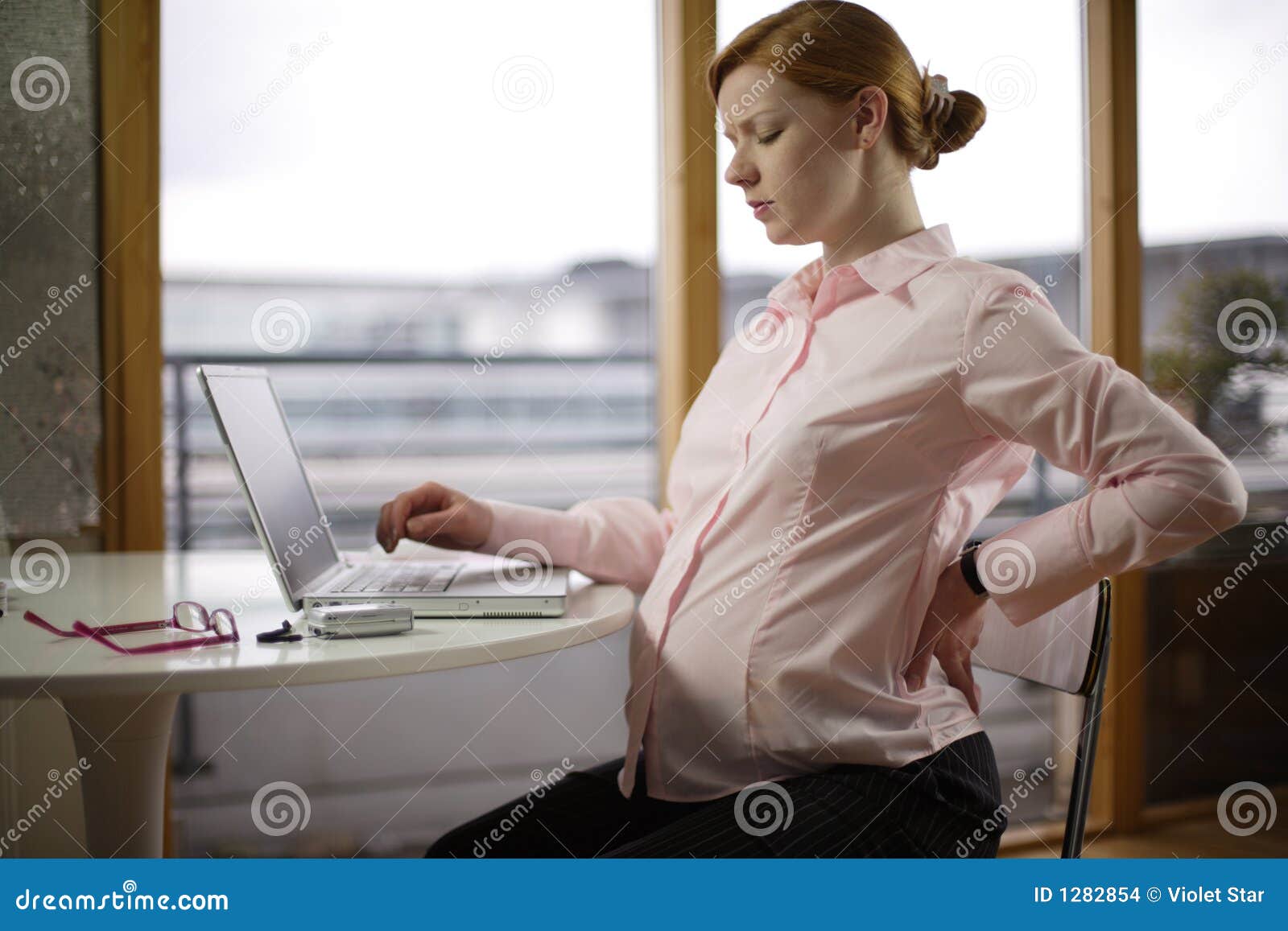 Pregnant and Working Variations Stock Photo - Image of smart, work: 1282854