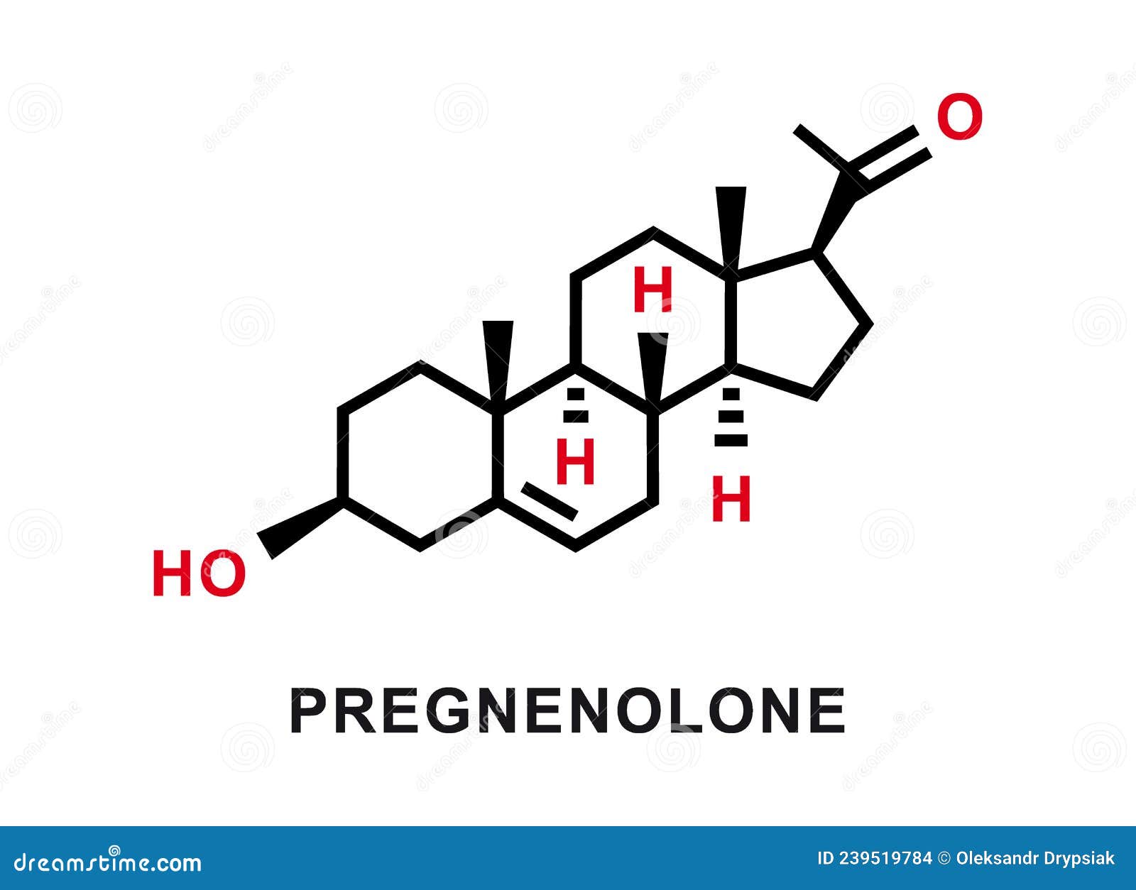 Pregnenolone Chemical Formula. Pregnenolone Chemical Molecular ...