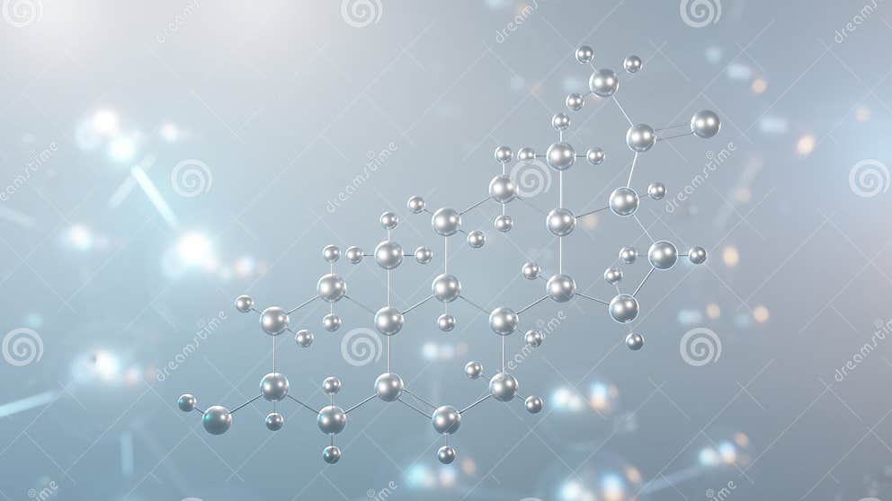 Pregnenolone Molecular Structure, 3d Model Molecule, Endogenous Steroid ...