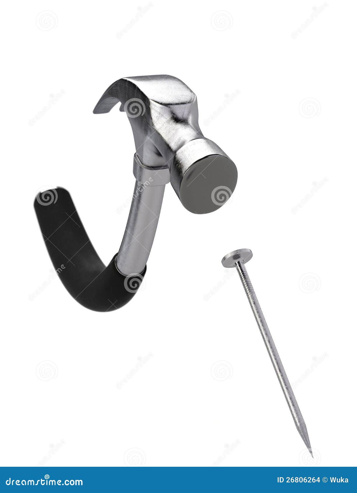 Prego e martelo foto de stock. Imagem de ferramenta, metal - 26806264