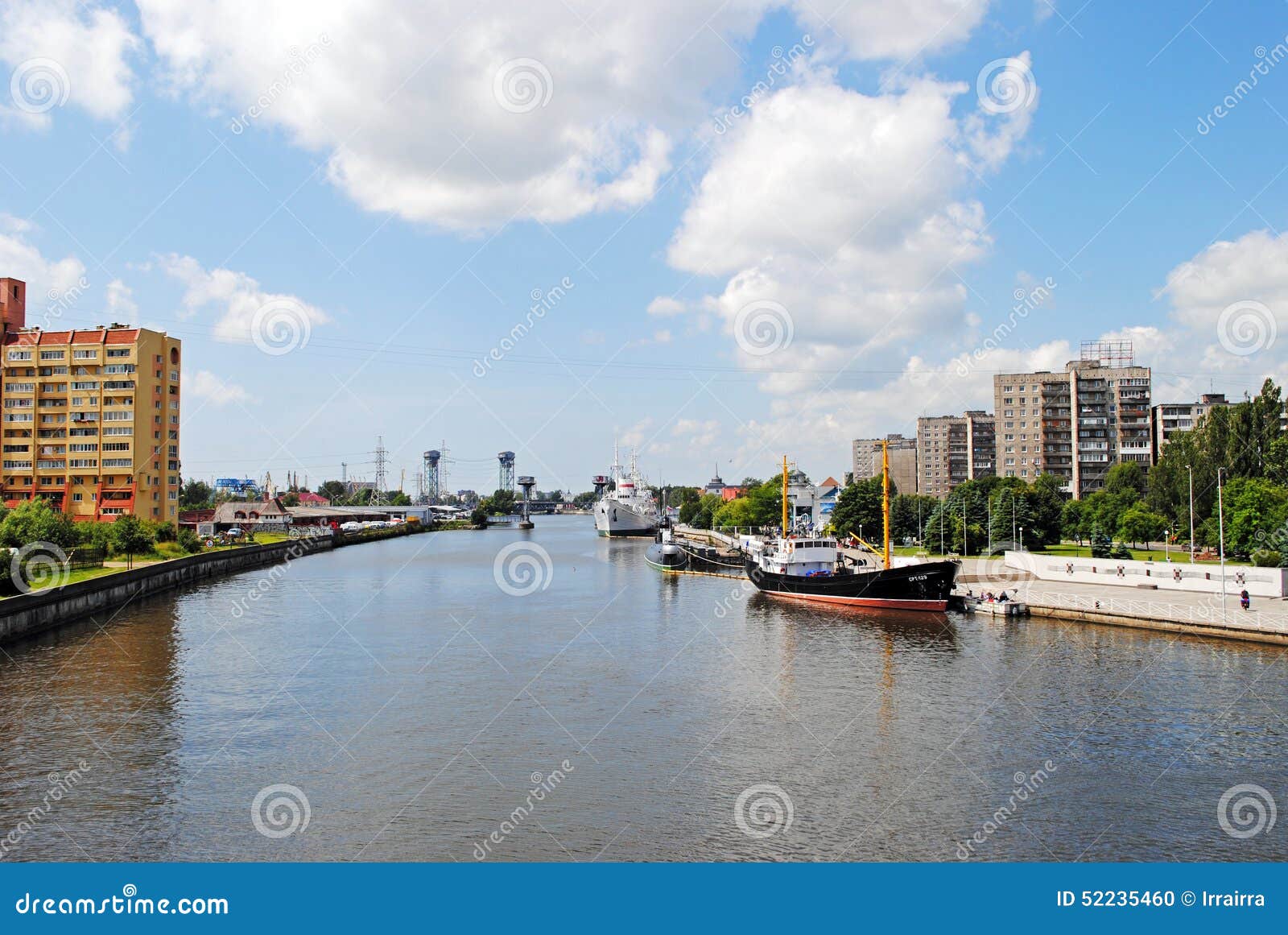 Pregolya River in Kaliningrad, Russia Editorial Image - Image of ...