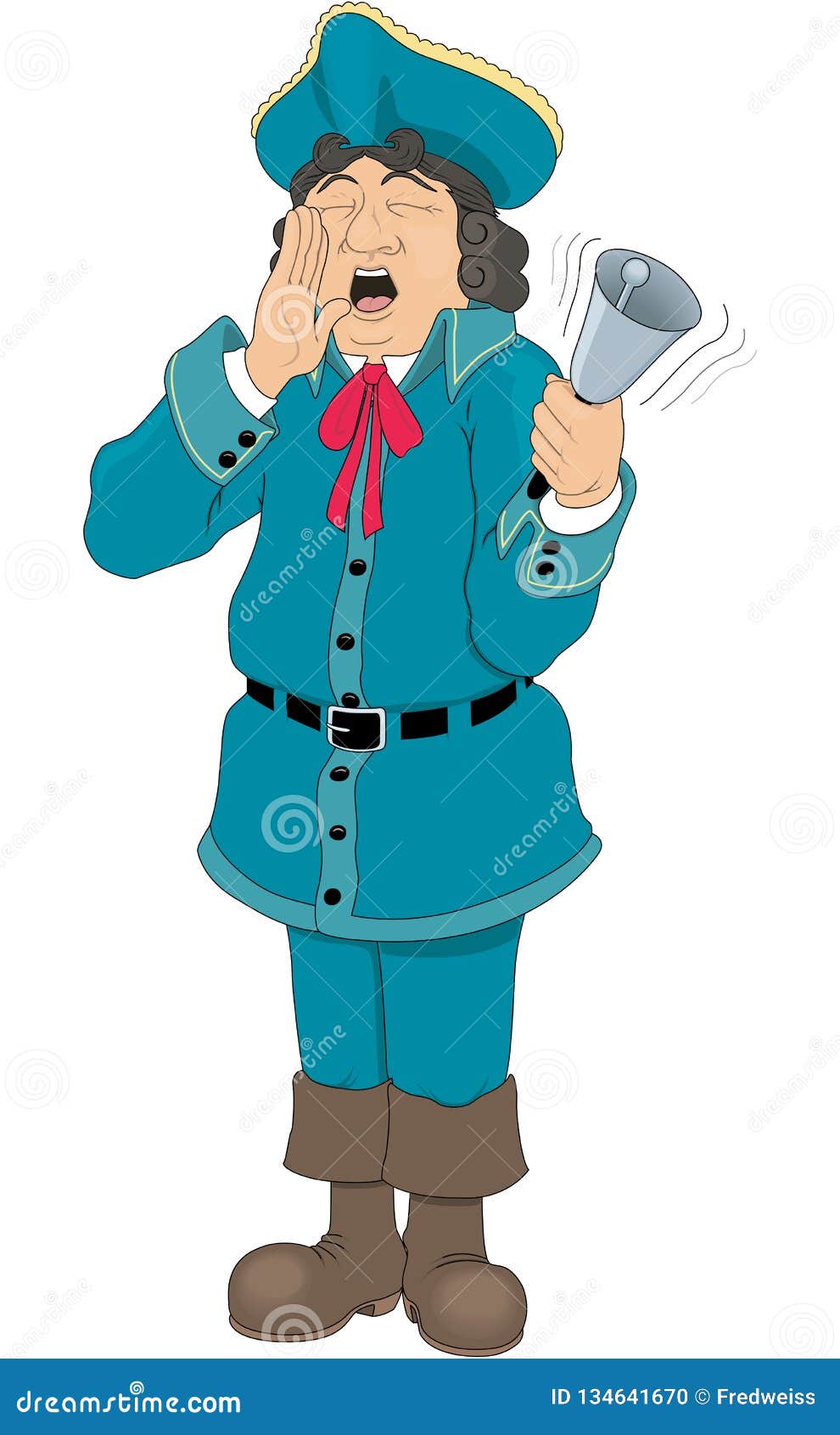 Pregonero Vector Illustration Ilustración del Vector - Ilustración de ...