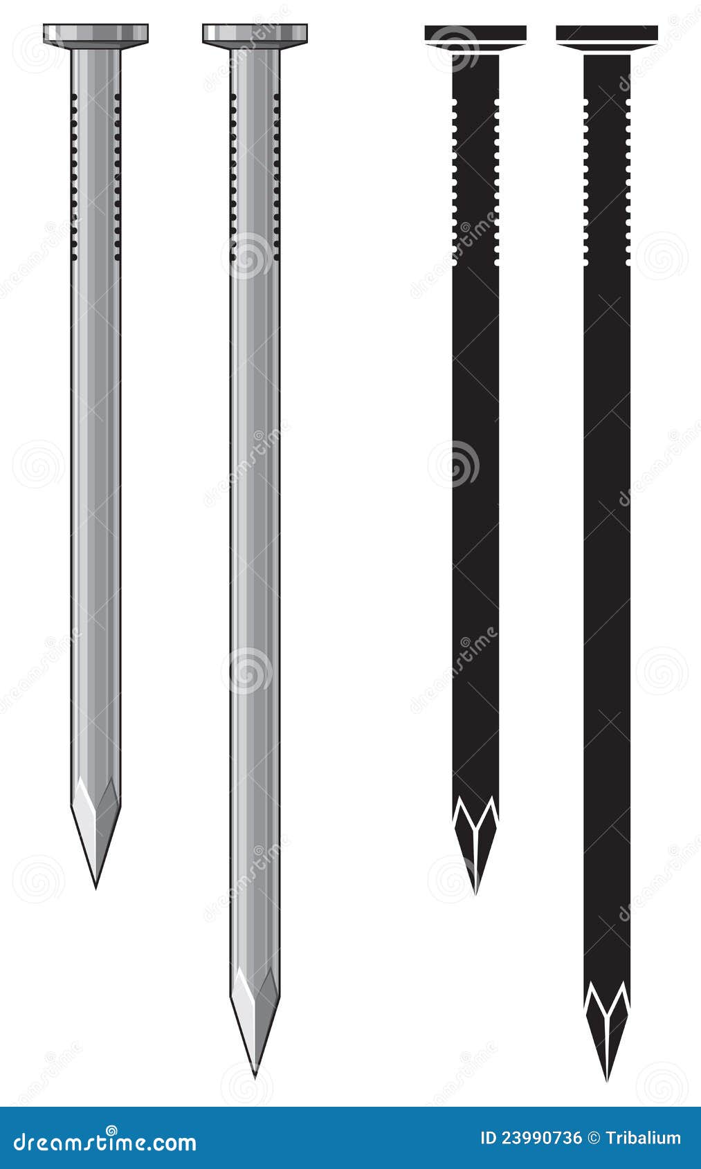 Pregos ilustração do vetor. Ilustração de melhoria, reparo - 23990736